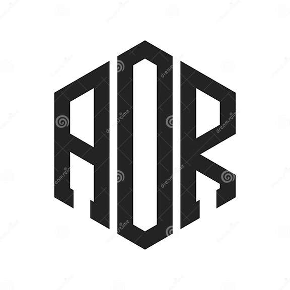 AOR Logo Design. Initial Letter AOR Monogram Logo Using Hexagon Shape ...