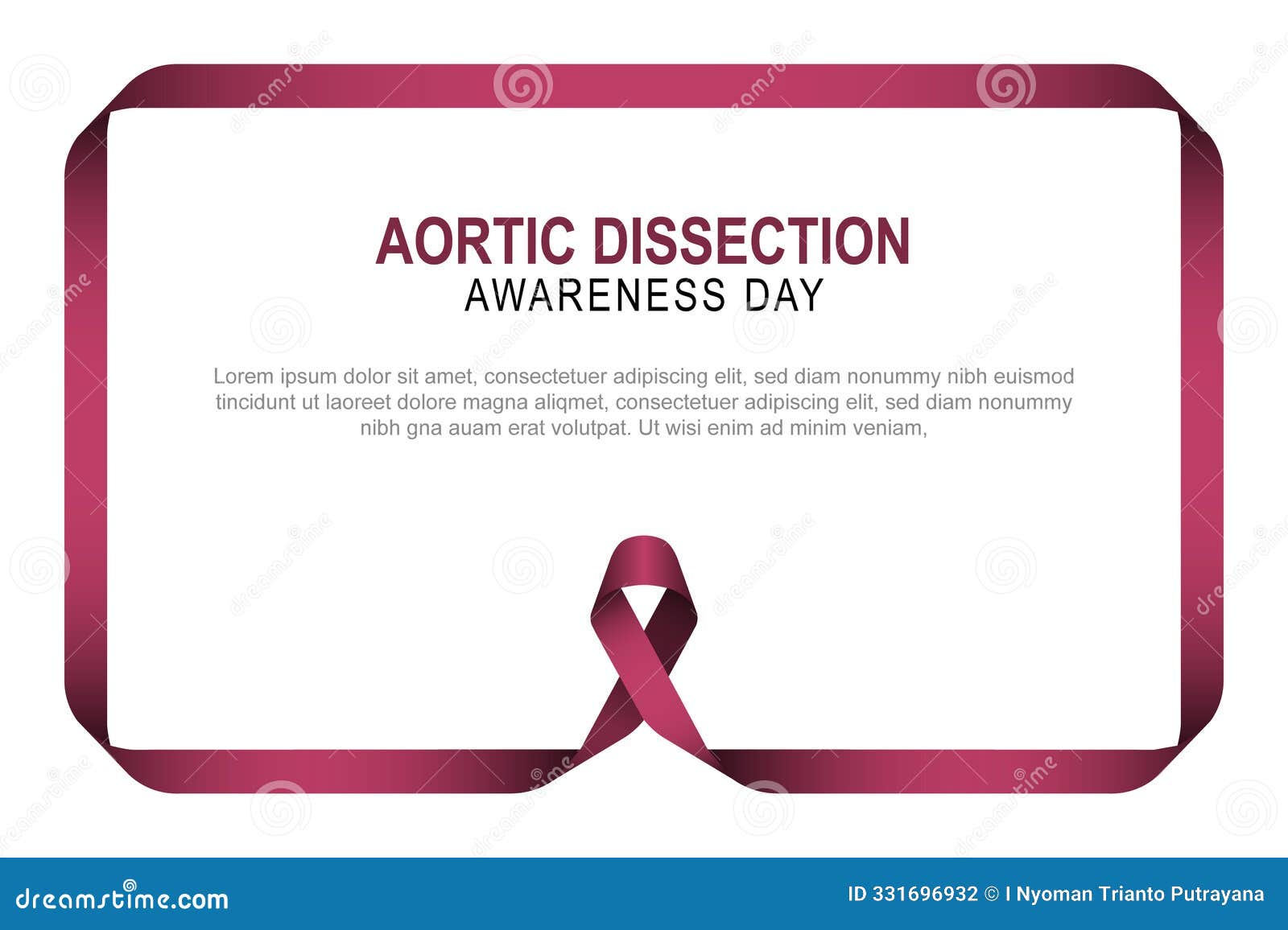 Aortic Dissection. Longitudinal And Cross-section Of Blood Vessel ...