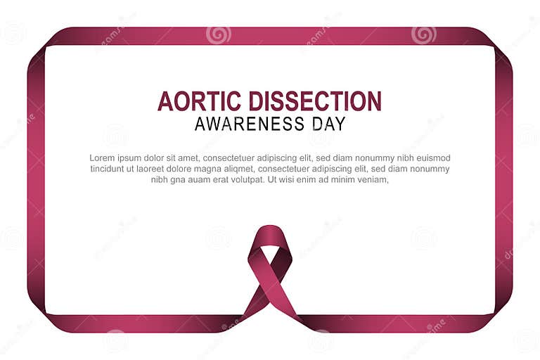 Aortic Dissection Awareness Day Background Stock Vector - Illustration ...