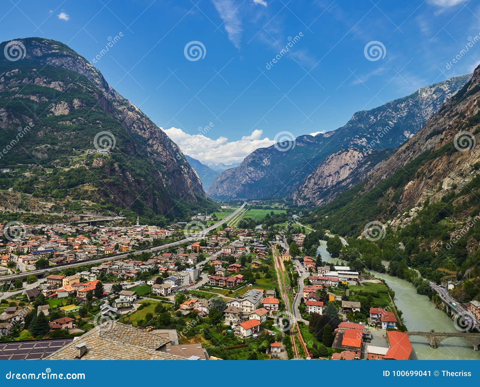 Aosta Valley, Italy stock image. Image of hotel, cogne - 100699041
