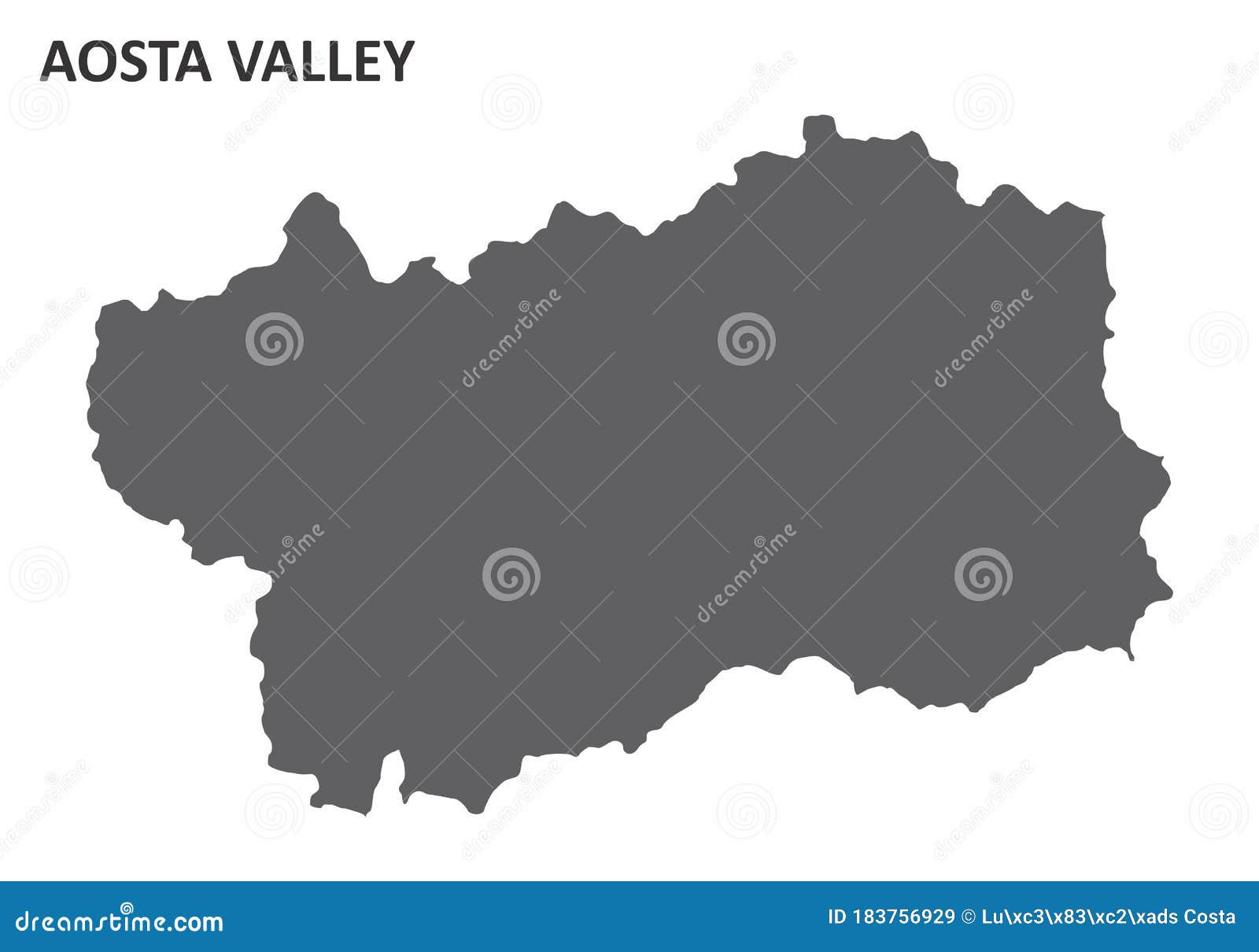 Aosta Valley Map Royalty-Free Stock Photography | CartoonDealer.com ...