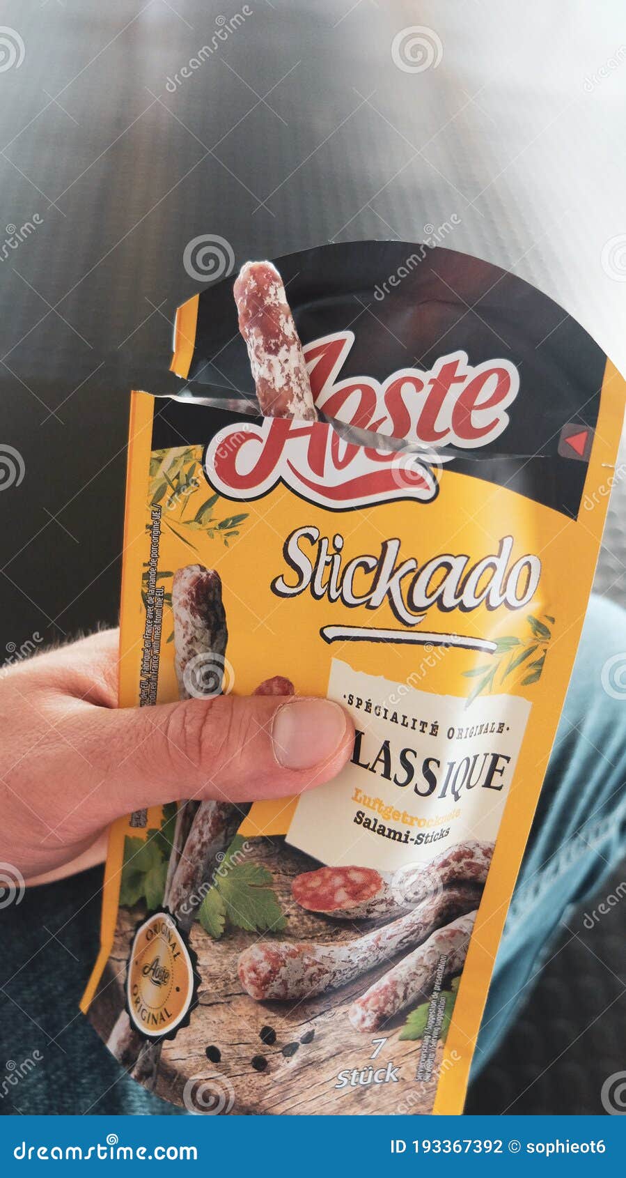 Aoste Sausage Stickado. Meat Snacking, Salami Sticks Editorial Image ...