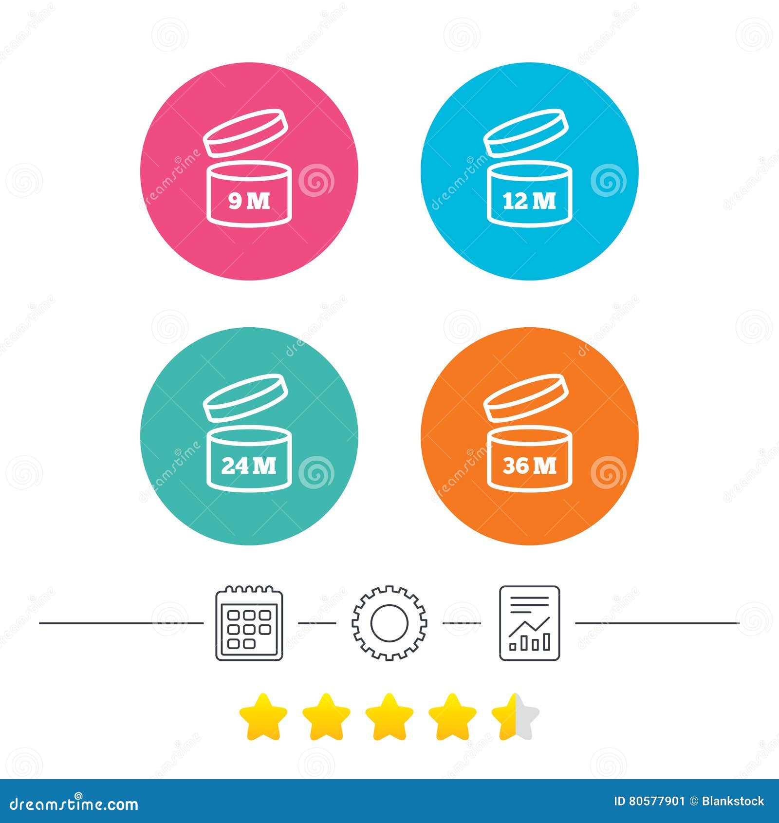 Após Ter Aberto ícones Do Uso Produto Da Data De Validade Ilustração do ...