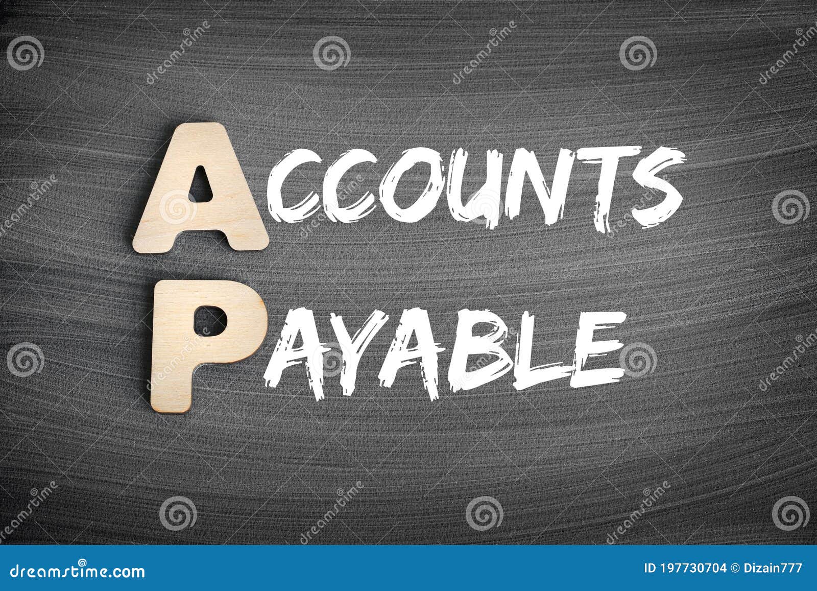 AP - Accounts Payable Acronym, Business Concept on Blackboard Stock ...