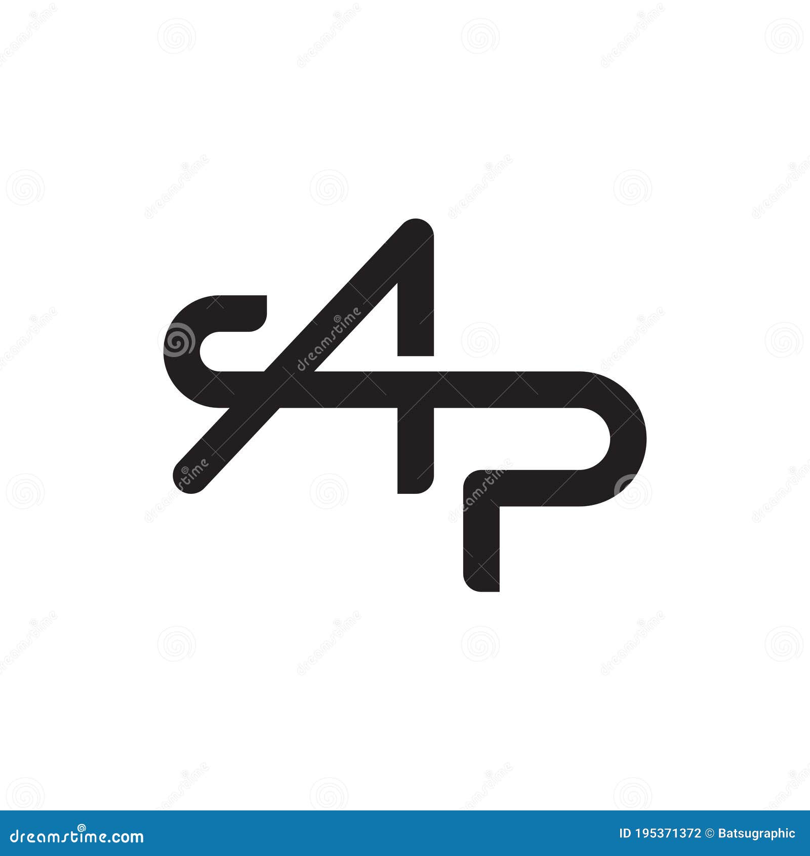 Ap Initial Letter Vector Logo Icon Stock Vector - Illustration of ...