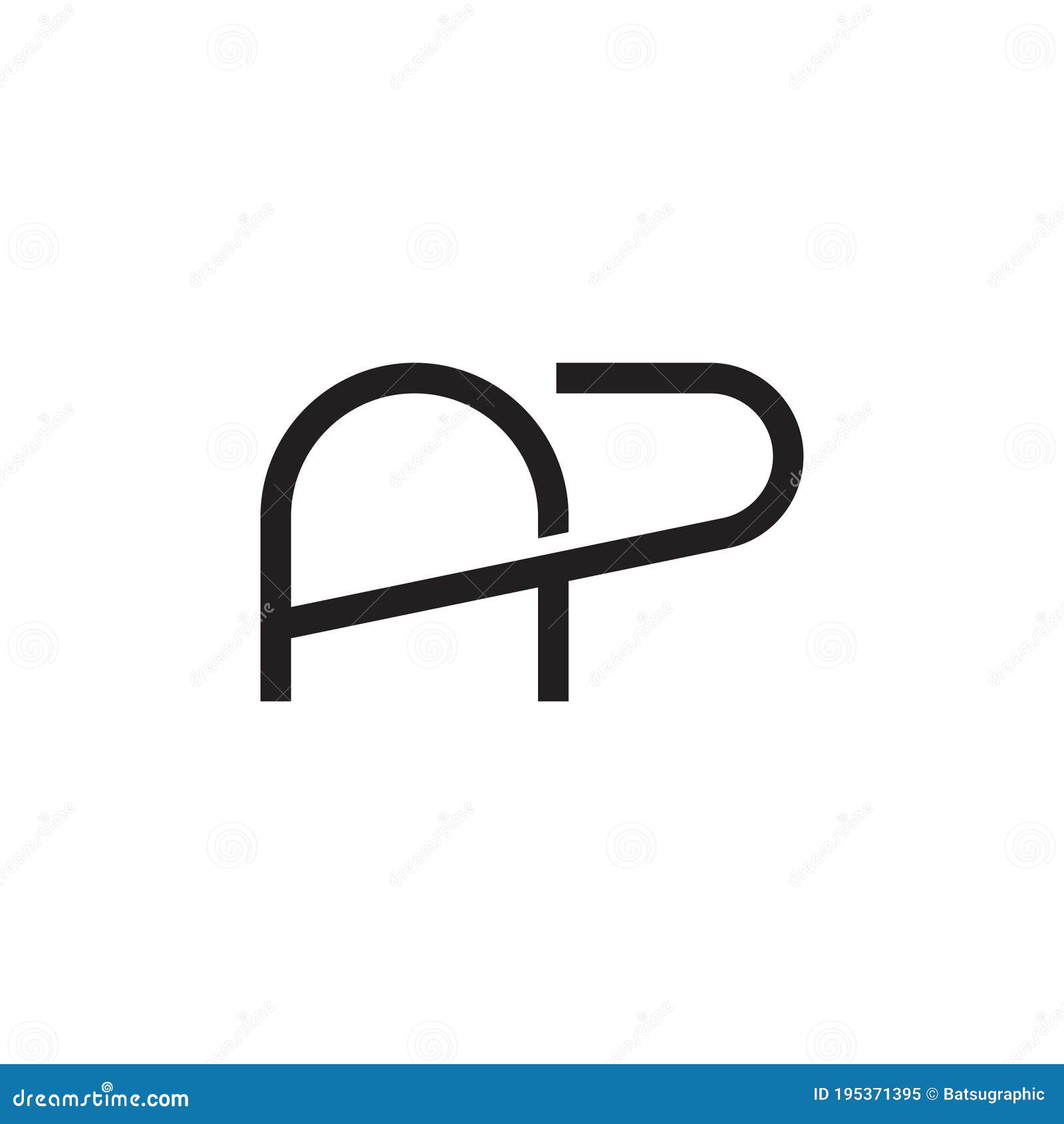 Ap Initial Letter Vector Logo Icon Stock Vector - Illustration of ...
