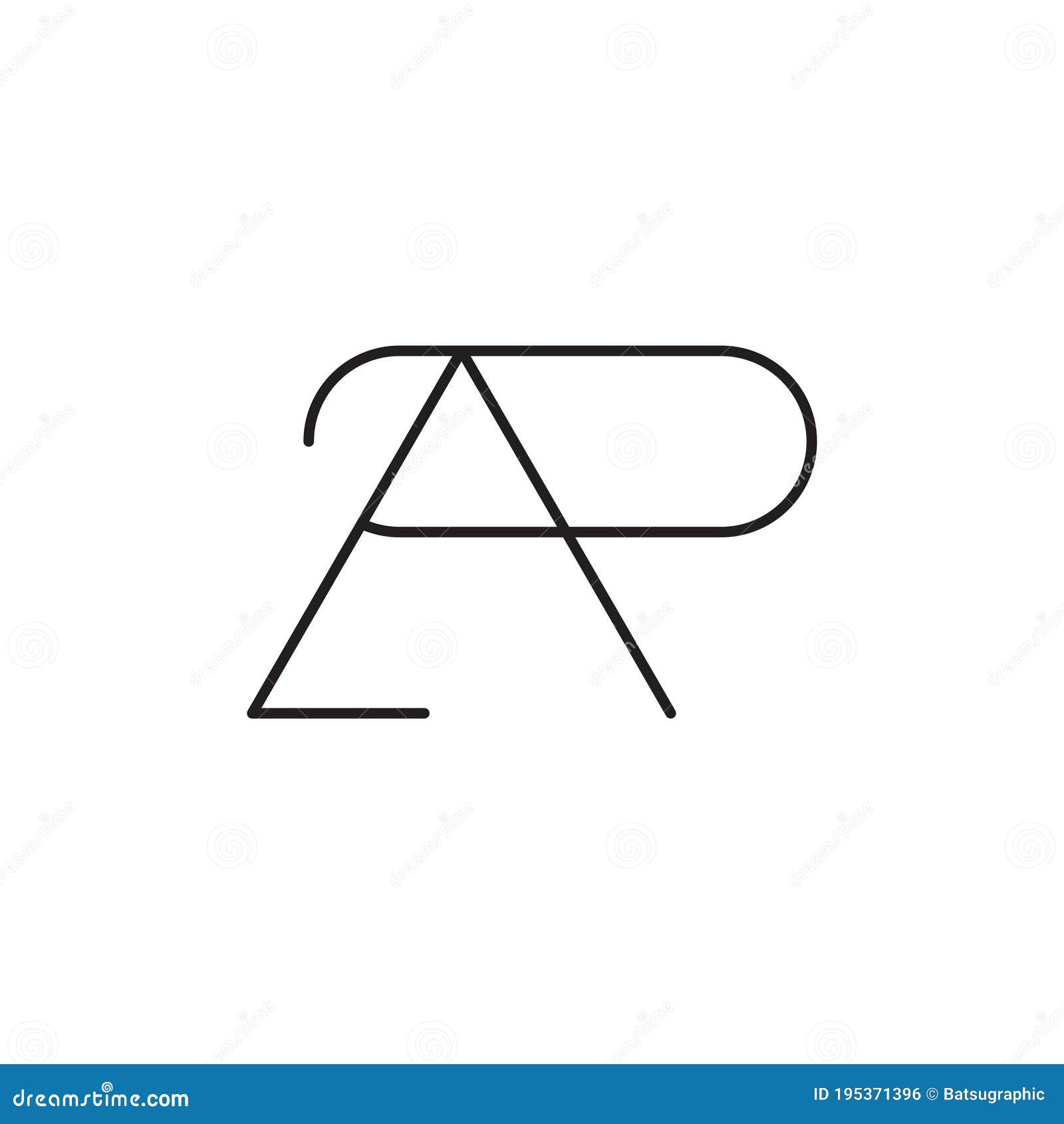 Ap Initial Letter Vector Logo Icon Stock Vector - Illustration of ...