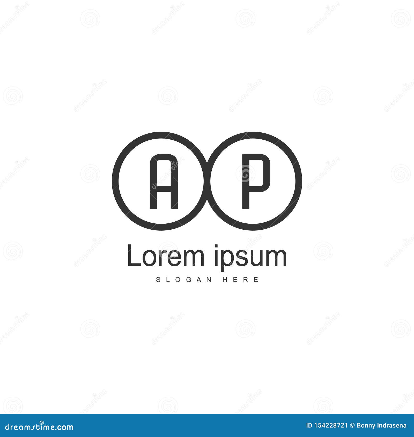 AP Letter Logo Design. Creative Modern AP Letters Icon Illustration ...