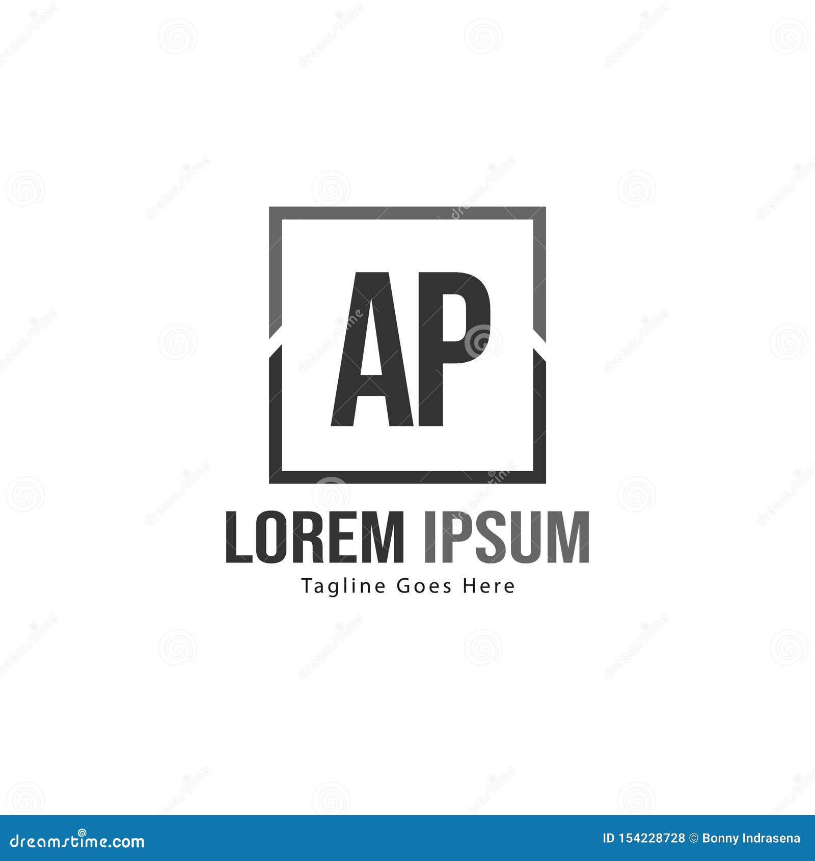 AP Letter Logo Design. Creative Modern AP Letters Icon Illustration ...