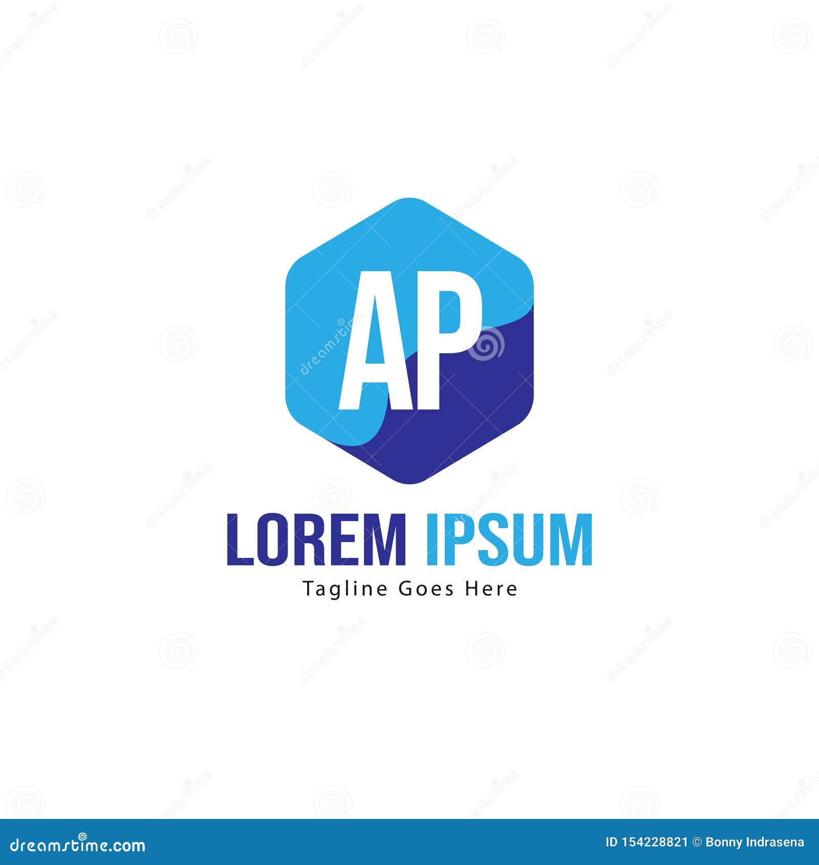 AP Letter Logo Design. Creative Modern AP Letters Icon Illustration ...