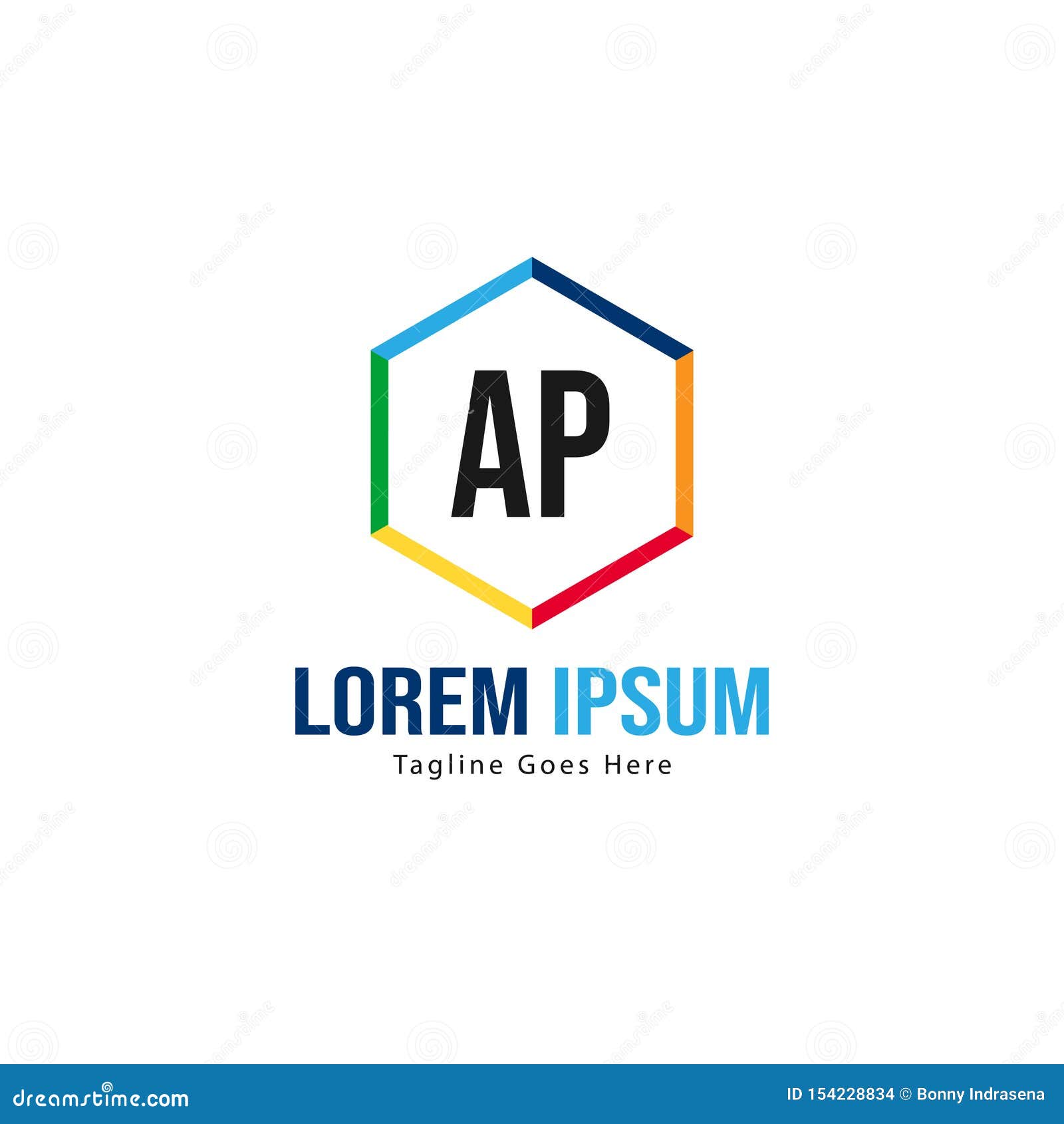 AP Letter Logo Design. Creative Modern AP Letters Icon Illustration ...