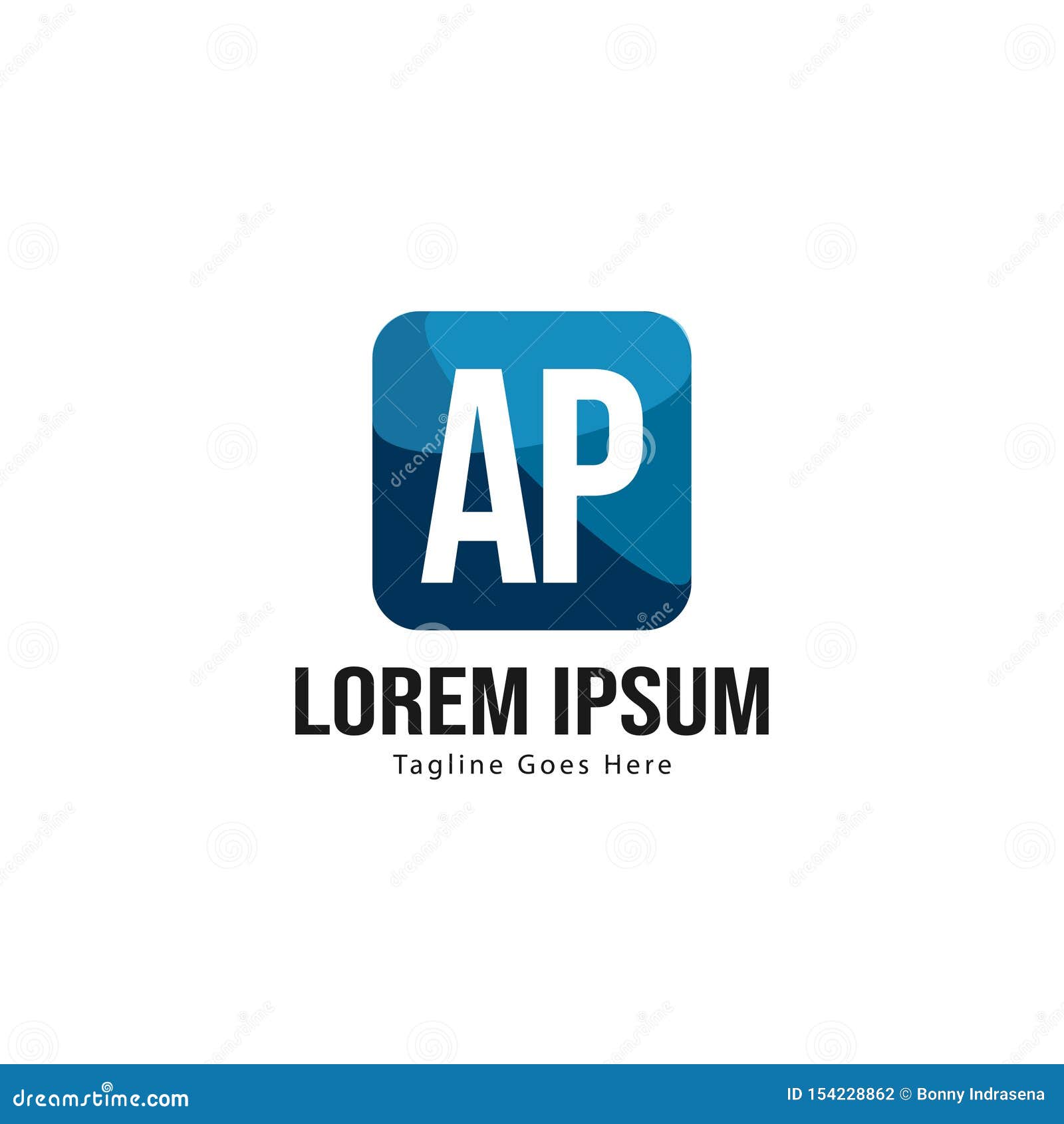 AP Letter Logo Design. Creative Modern AP Letters Icon Illustration ...