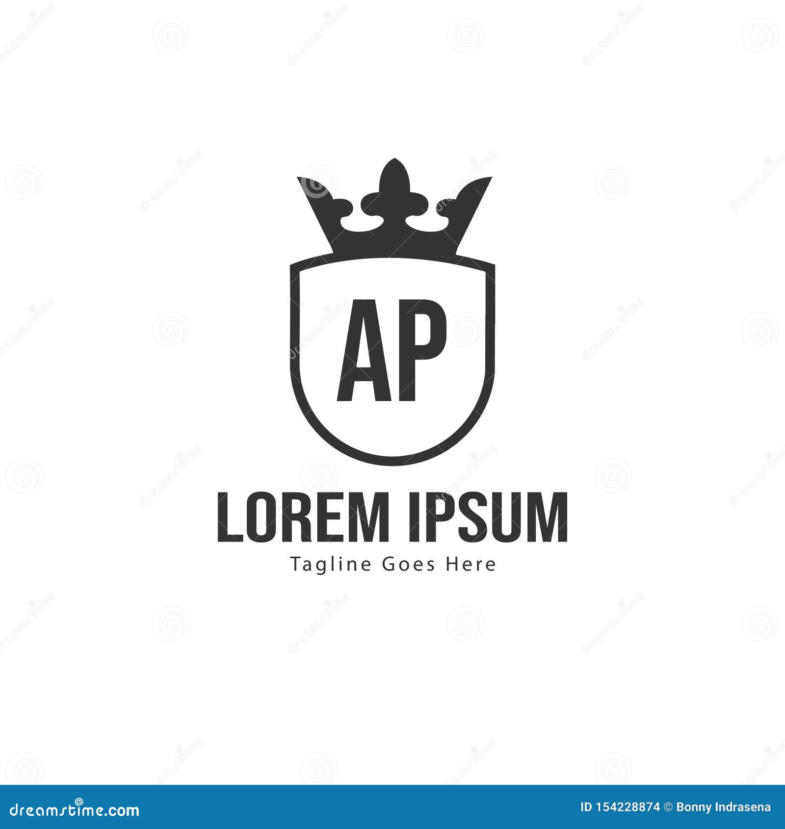 AP Letter Logo Design. Creative Modern AP Letters Icon Illustration ...