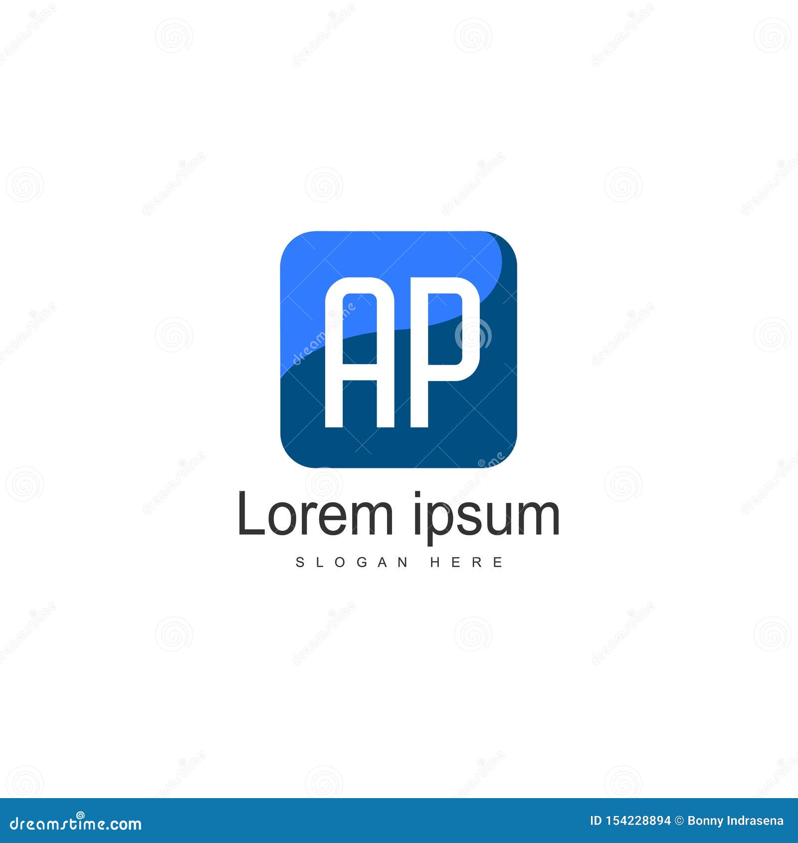 AP Letter Logo Design. Creative Modern AP Letters Icon Illustration ...