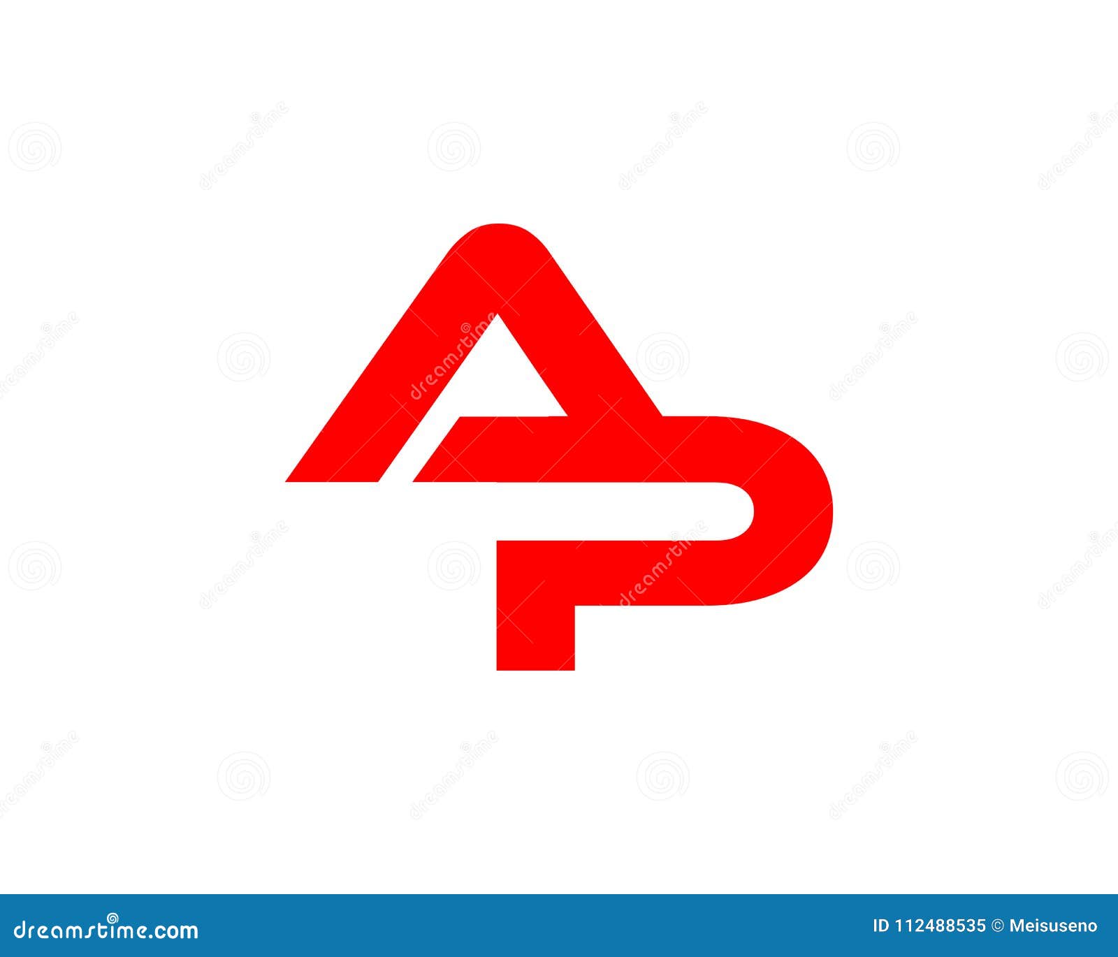 Ap letter logo stock vector. Illustration of abstract - 112488535