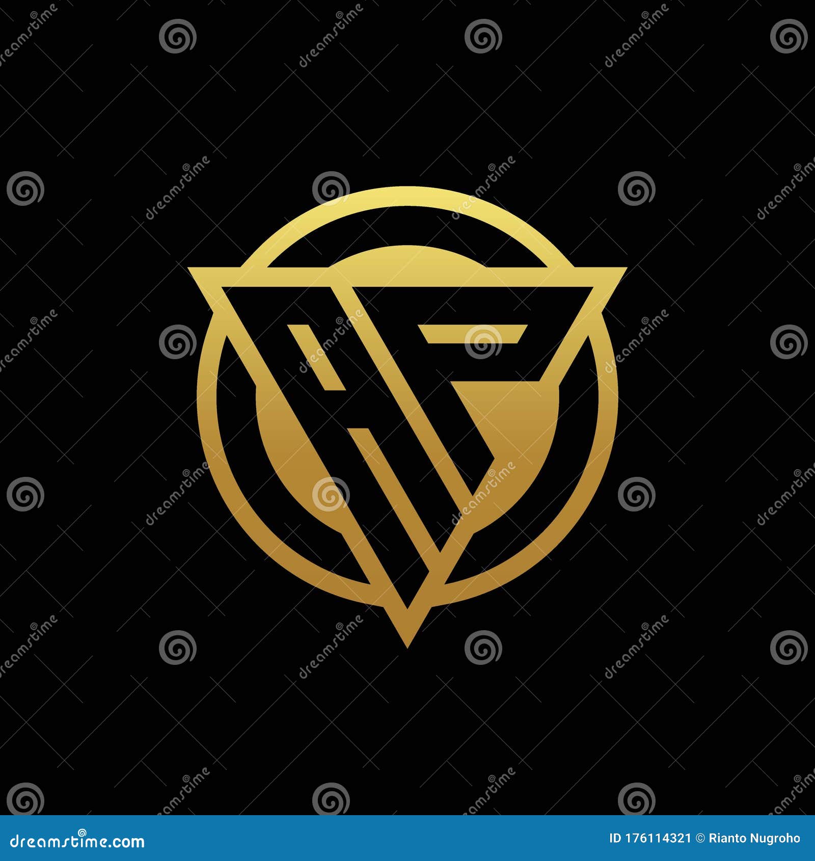 AP Logo Monogram with Triangle Shape and Circle Rounded Isolated on ...