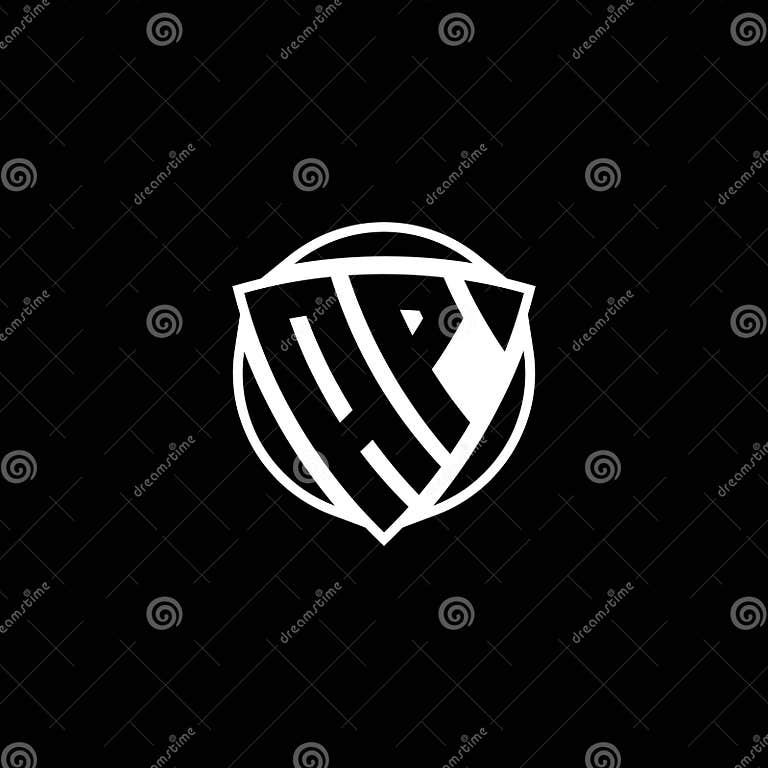 AP Logo Monogram Triangle Shield and Circle Shape Stock Vector ...