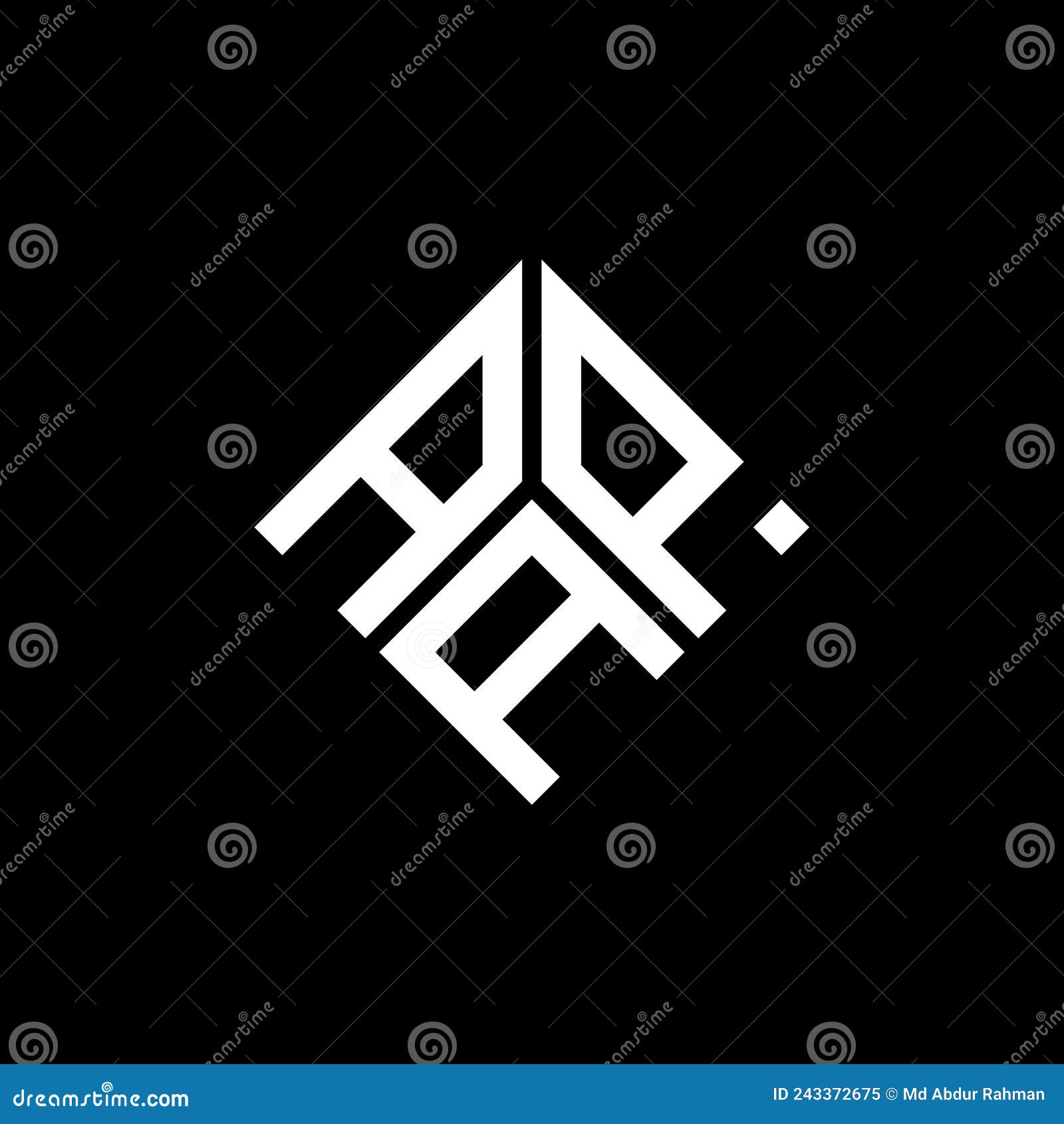 APA Letter Logo Design On Black Background. APA Creative Initials ...