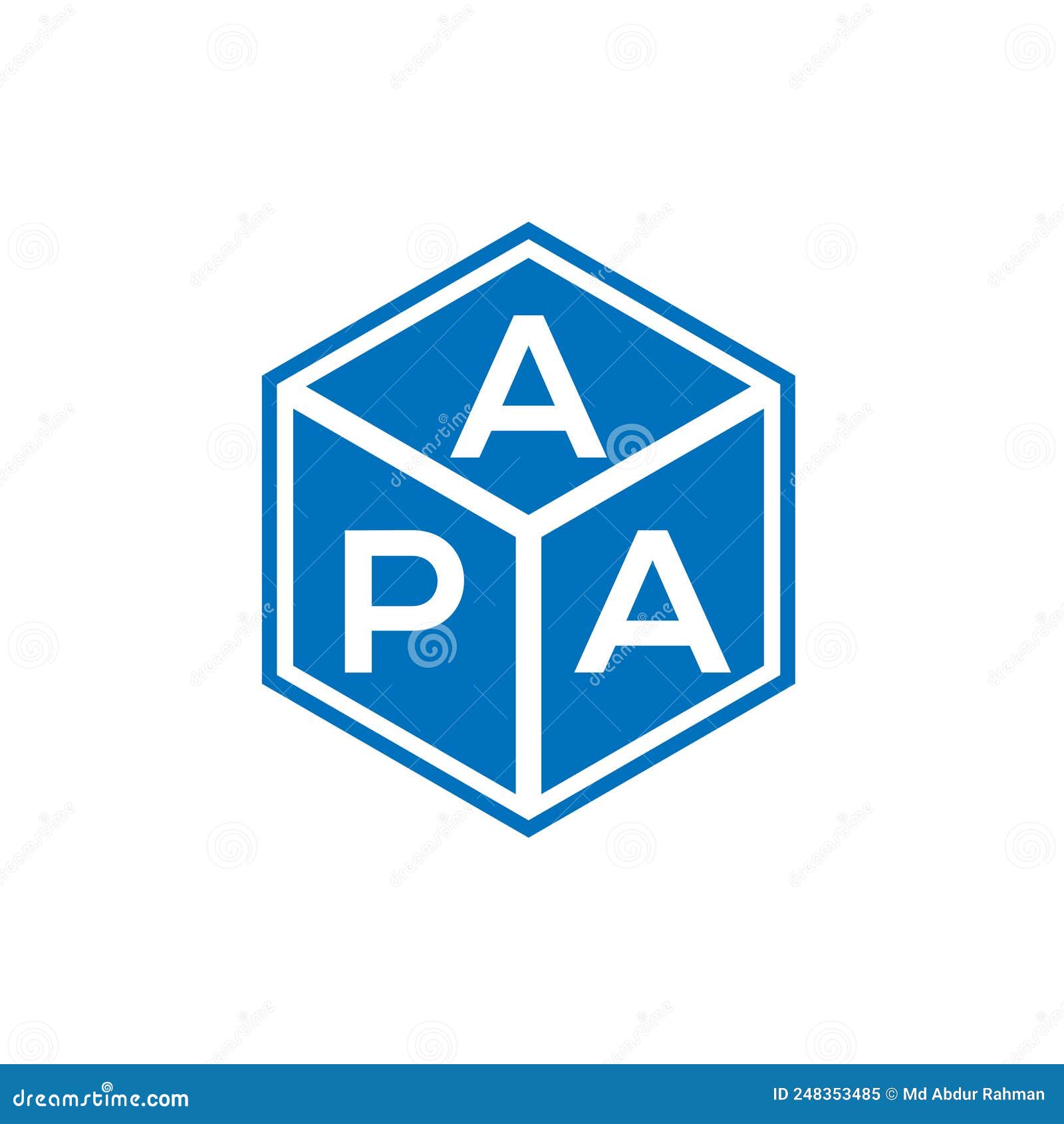 APA Letter Logo Design on Black Background. APA Creative Initials ...