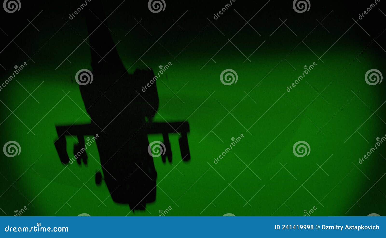 Apache AH-64 Helicopter Flies at Night, Night Vision Infrared Stock ...