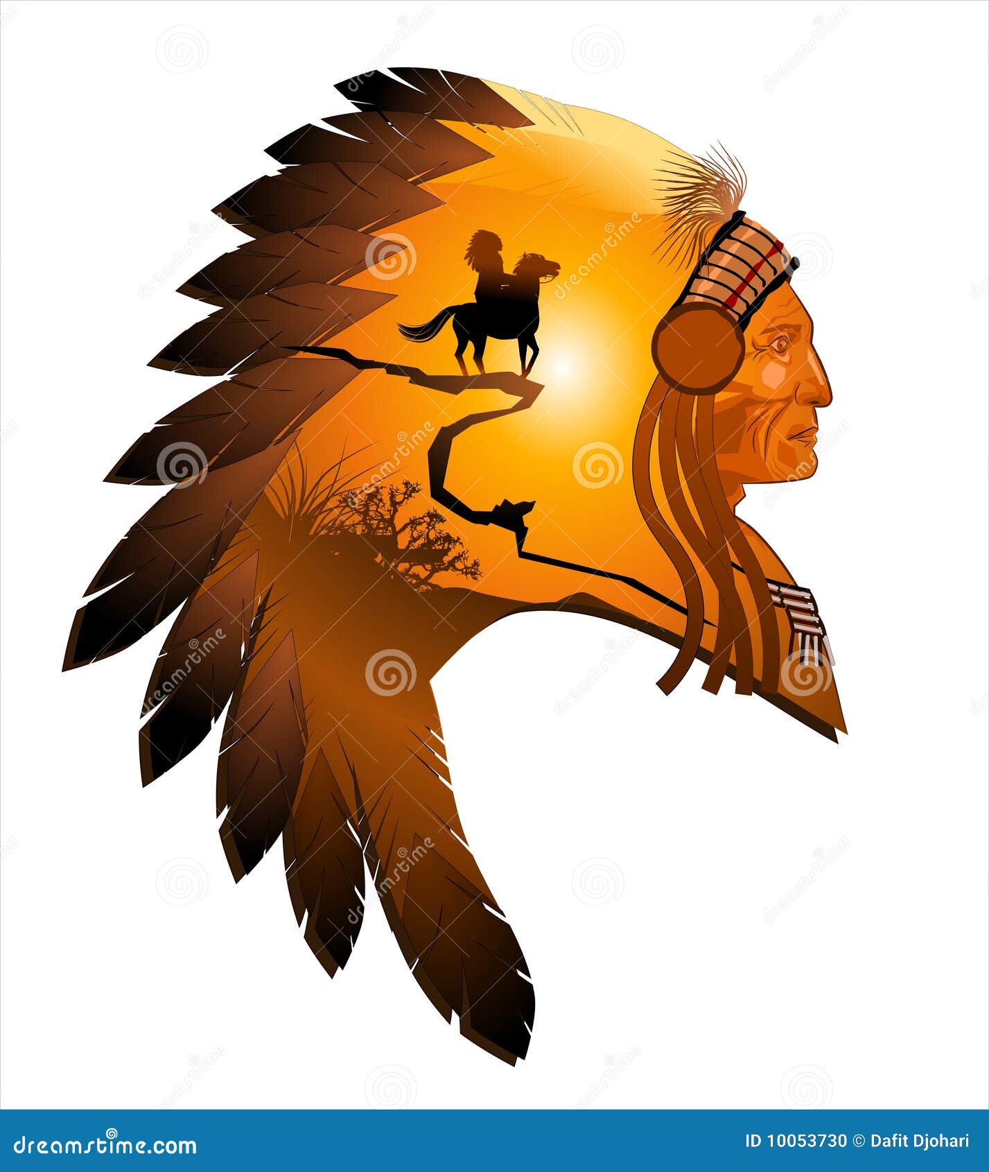 Apache Chief Game Character Animation Sprite Cartoon Vector ...
