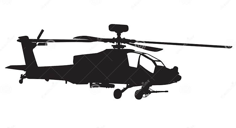Apache helicopter stock vector. Illustration of flight - 24417413