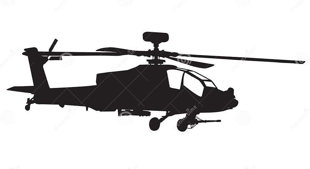 Apache helicopter stock vector. Illustration of flight - 24417413