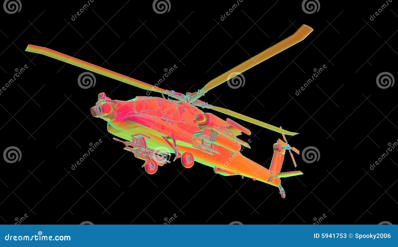 Apache Helicopter stock illustration. Illustration of apache - 5941753