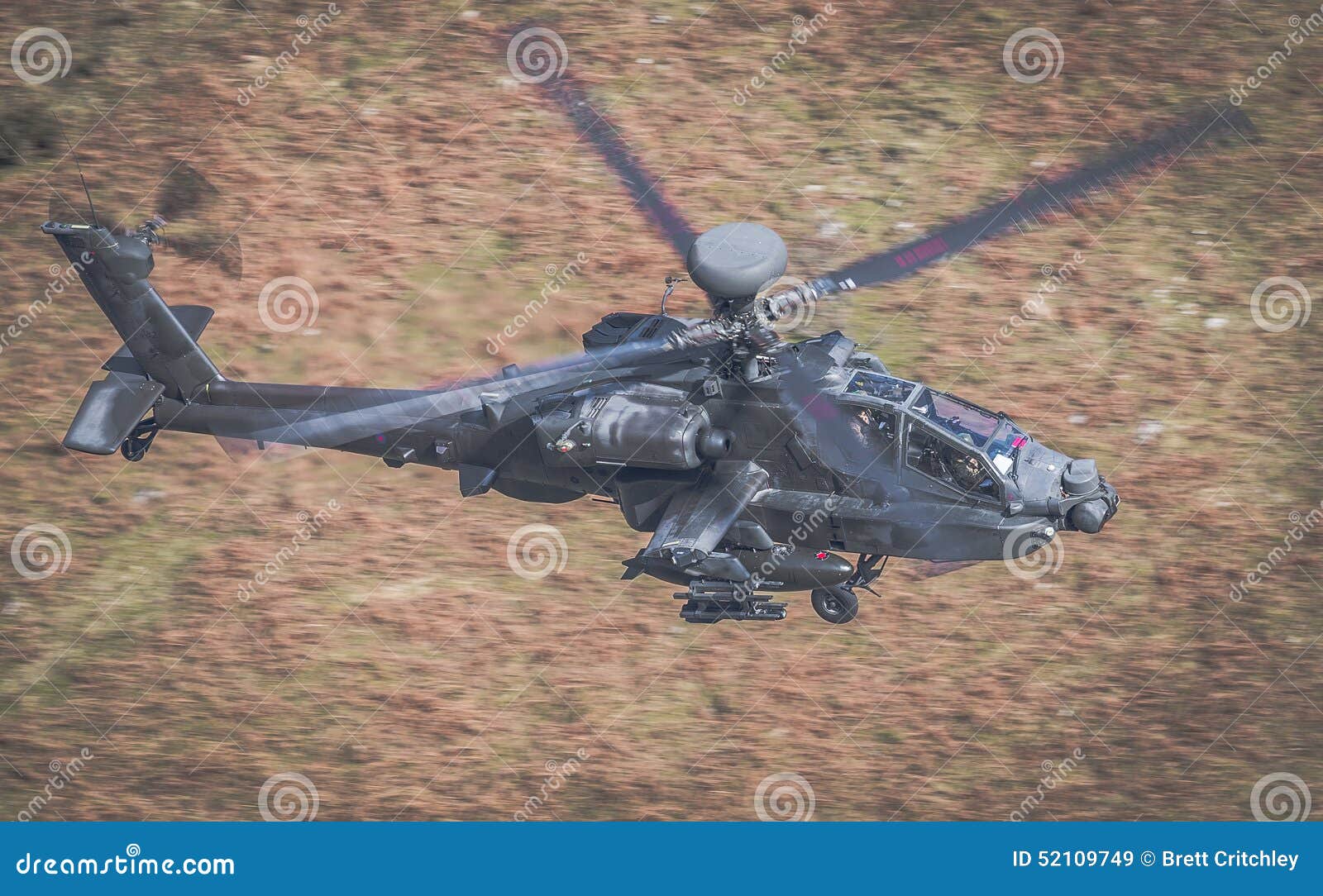 Apache helicopter flying stock image. Image of rotor - 52109749