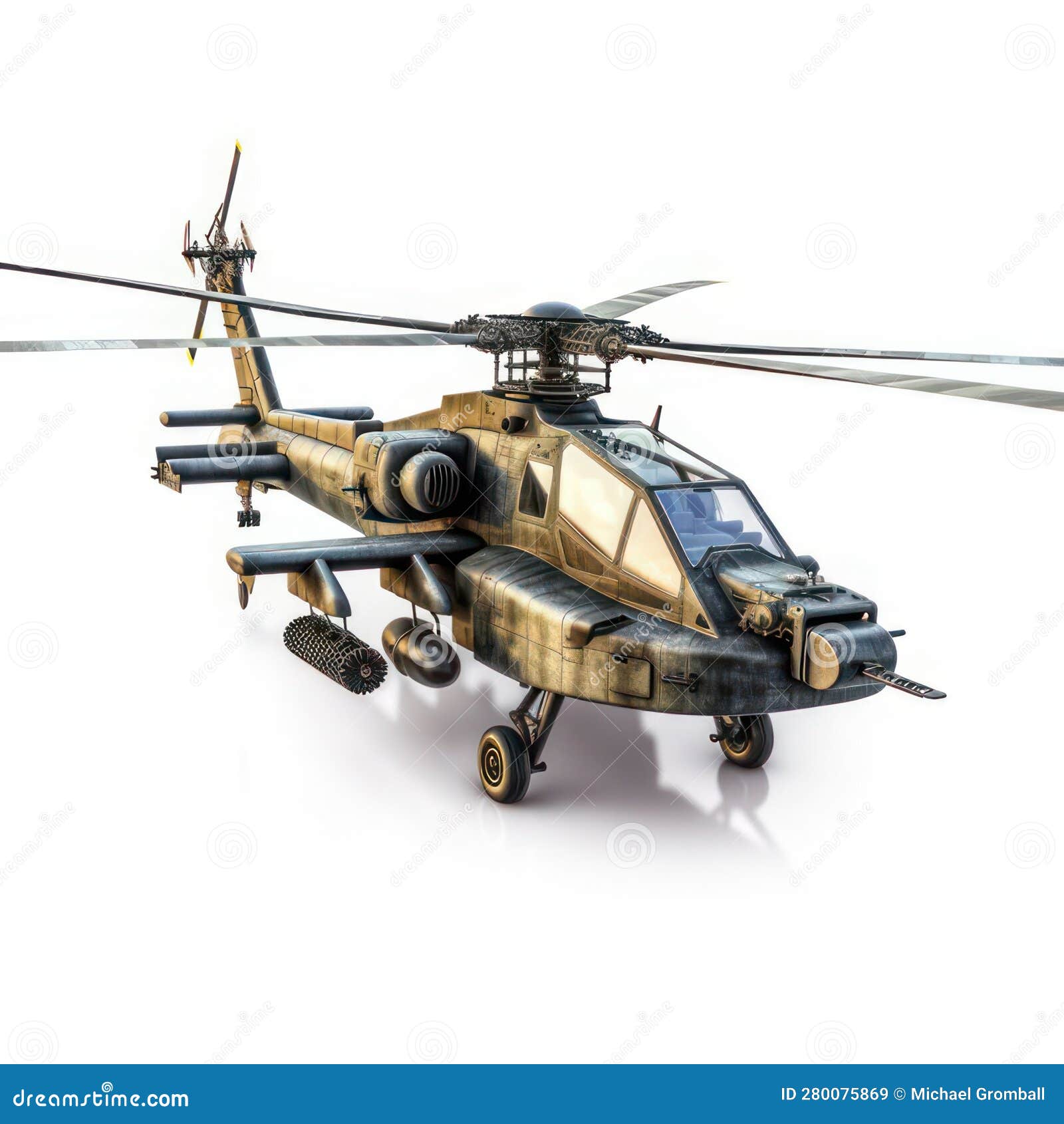Apache War Machine Vector Illustration | CartoonDealer.com #153982990
