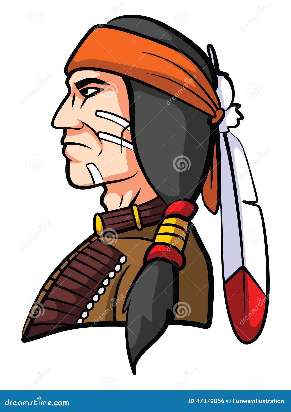 Tribe Apache Vector Mascot Logo Design With Modern Illustration Concept ...