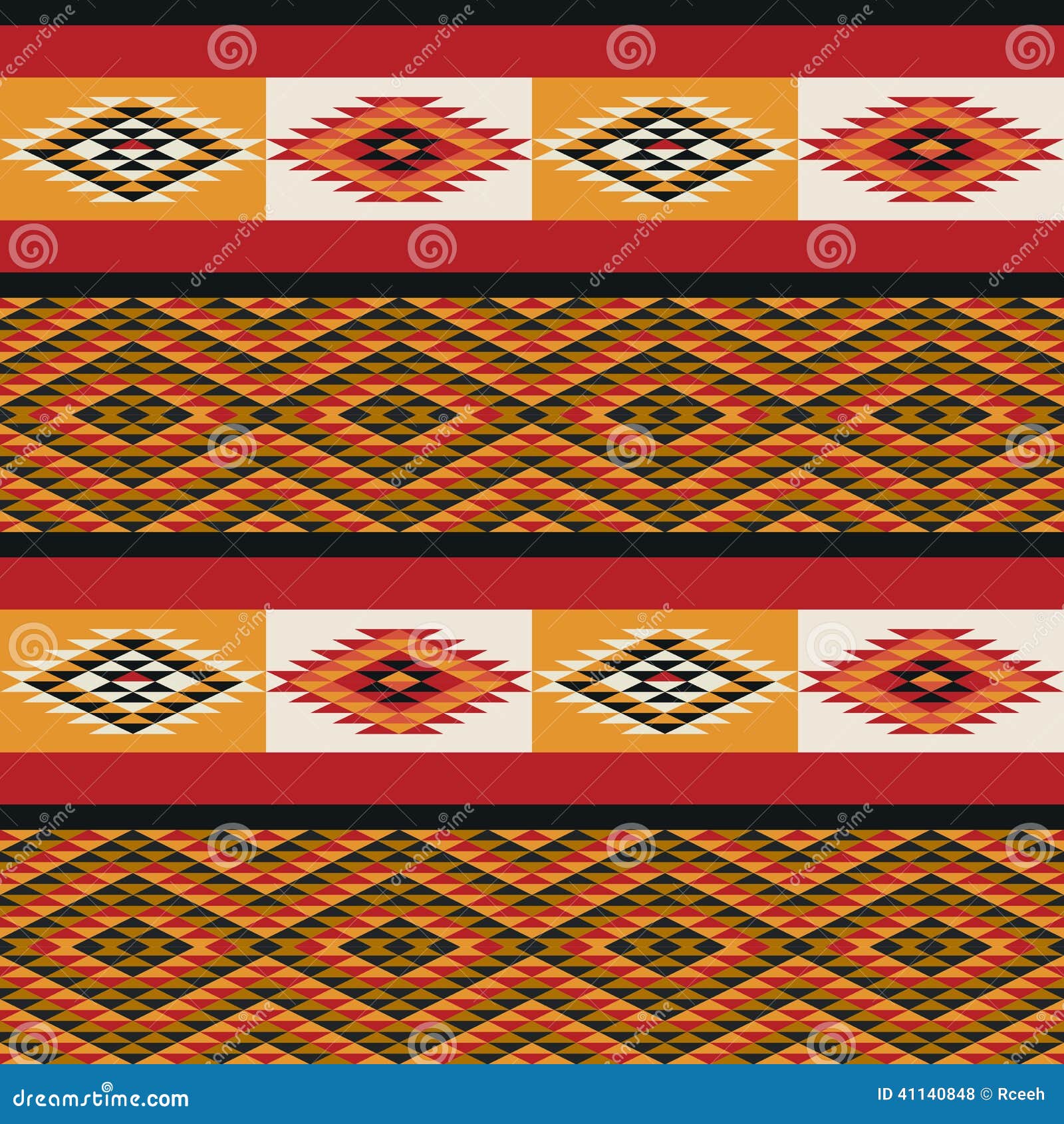 Apache semless texture stock vector. Illustration of tribe - 41140848