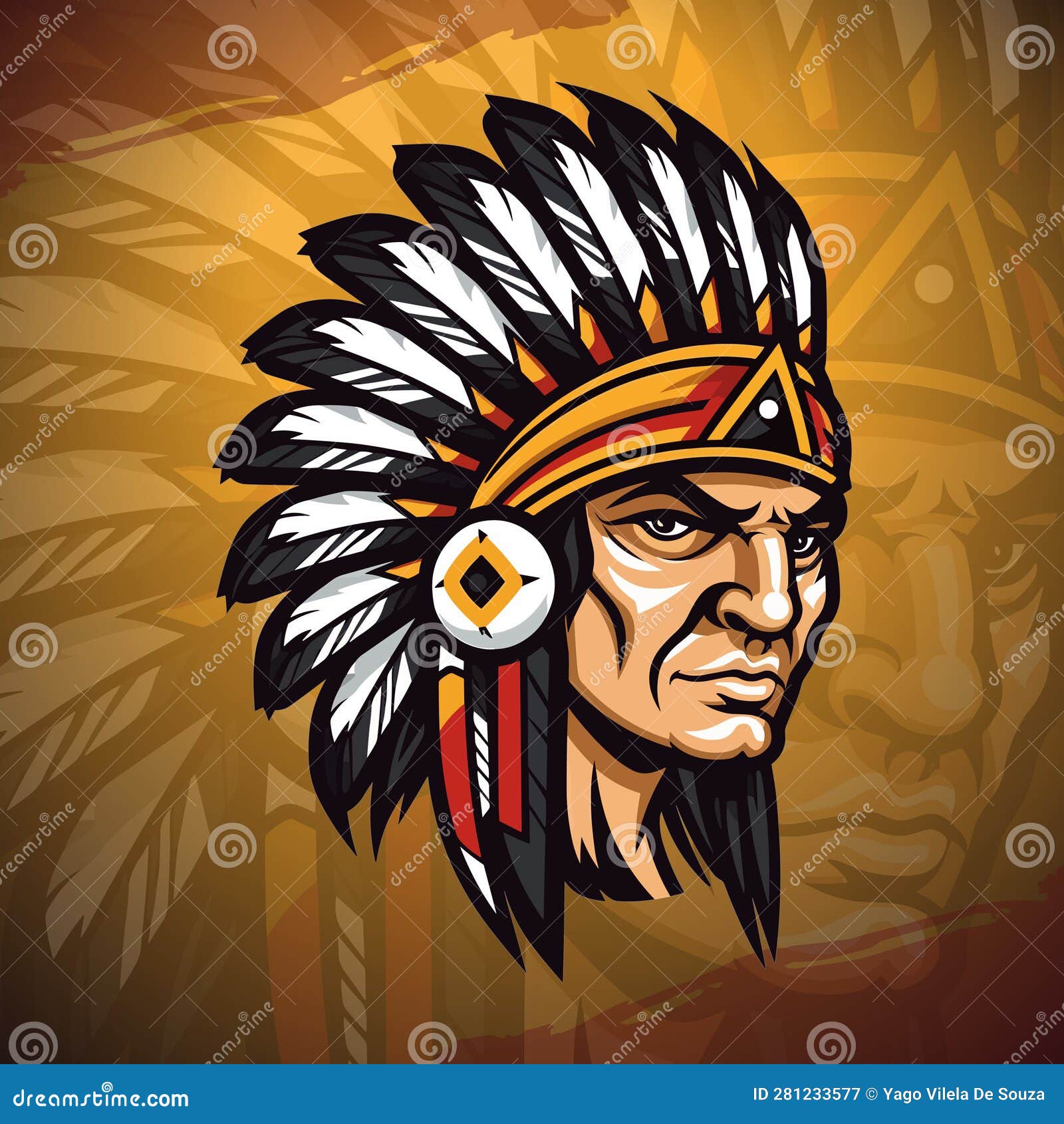 Apache Warrior, Horse Rider On Horseback. Armored Native American ...