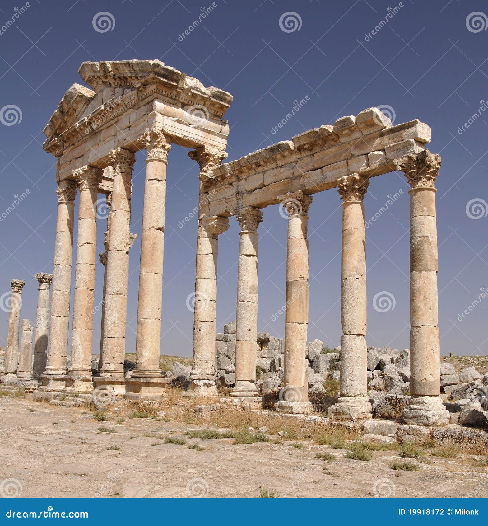 Apamea ruins stock photo. Image of culture, city, history - 19918172