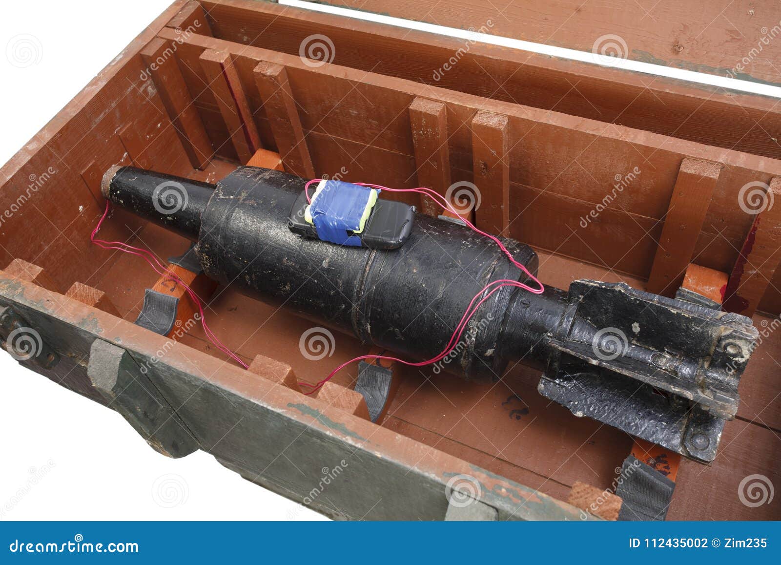 Aparato Explosivo Improvisado IED Del Proyectil Del Tanque Foto de ...