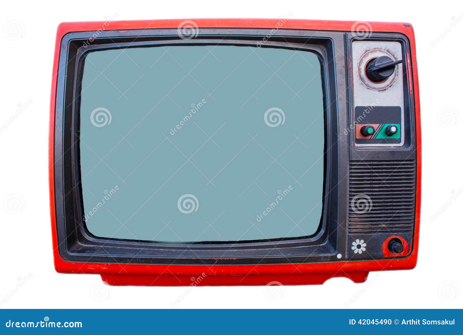 Aparelho De Televisão Do Vintage Isolado Foto de Stock - Imagem de ...