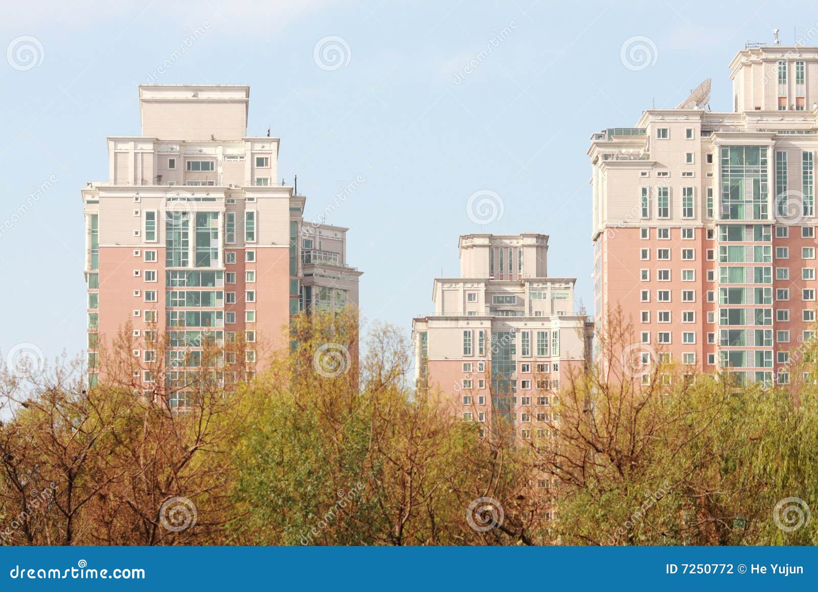 Apartment stock photo. Image of midtown, beijing, city - 7250772