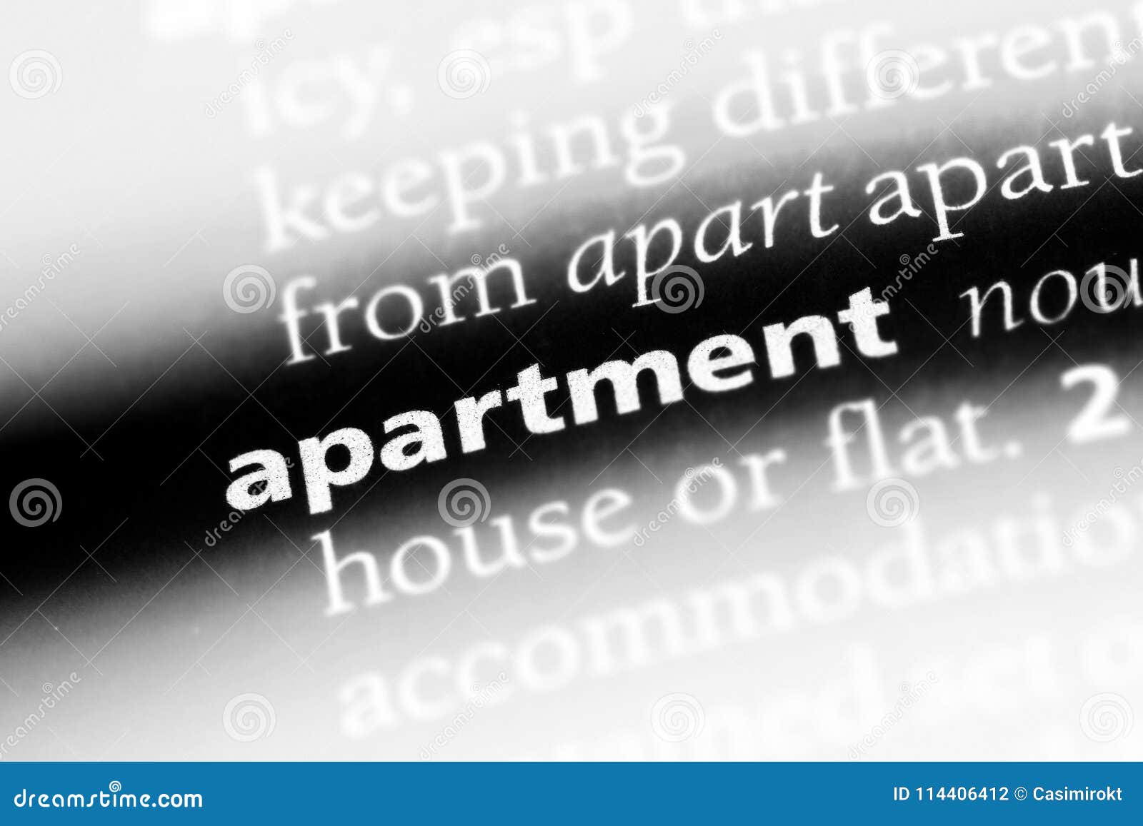 Apartment stock photo. Image of page, apartment, info - 114406412