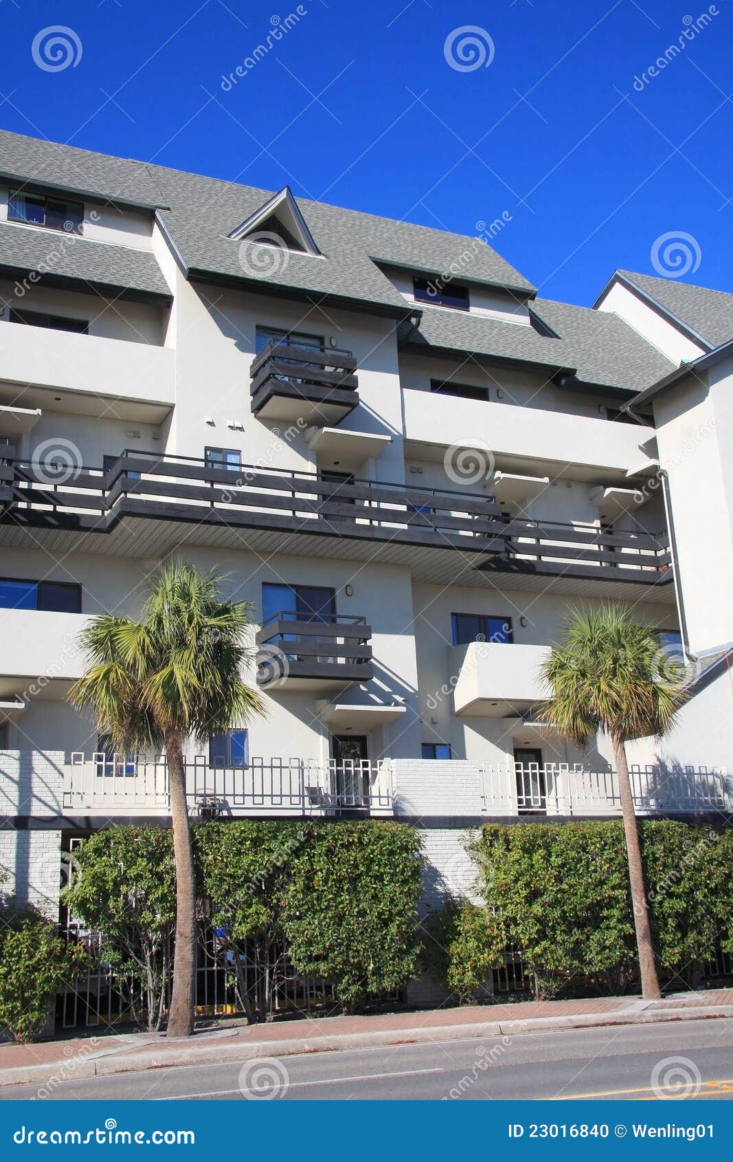 Apartment beside the beach stock photo. Image of building - 23016840