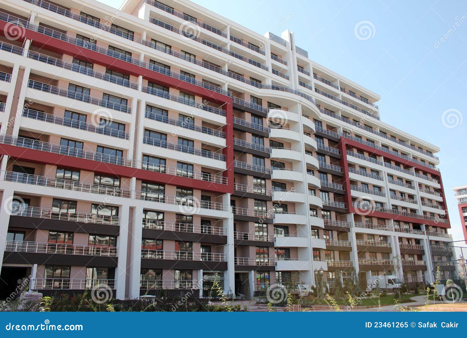 Apartment block stock image. Image of lodging, architecture - 23461265