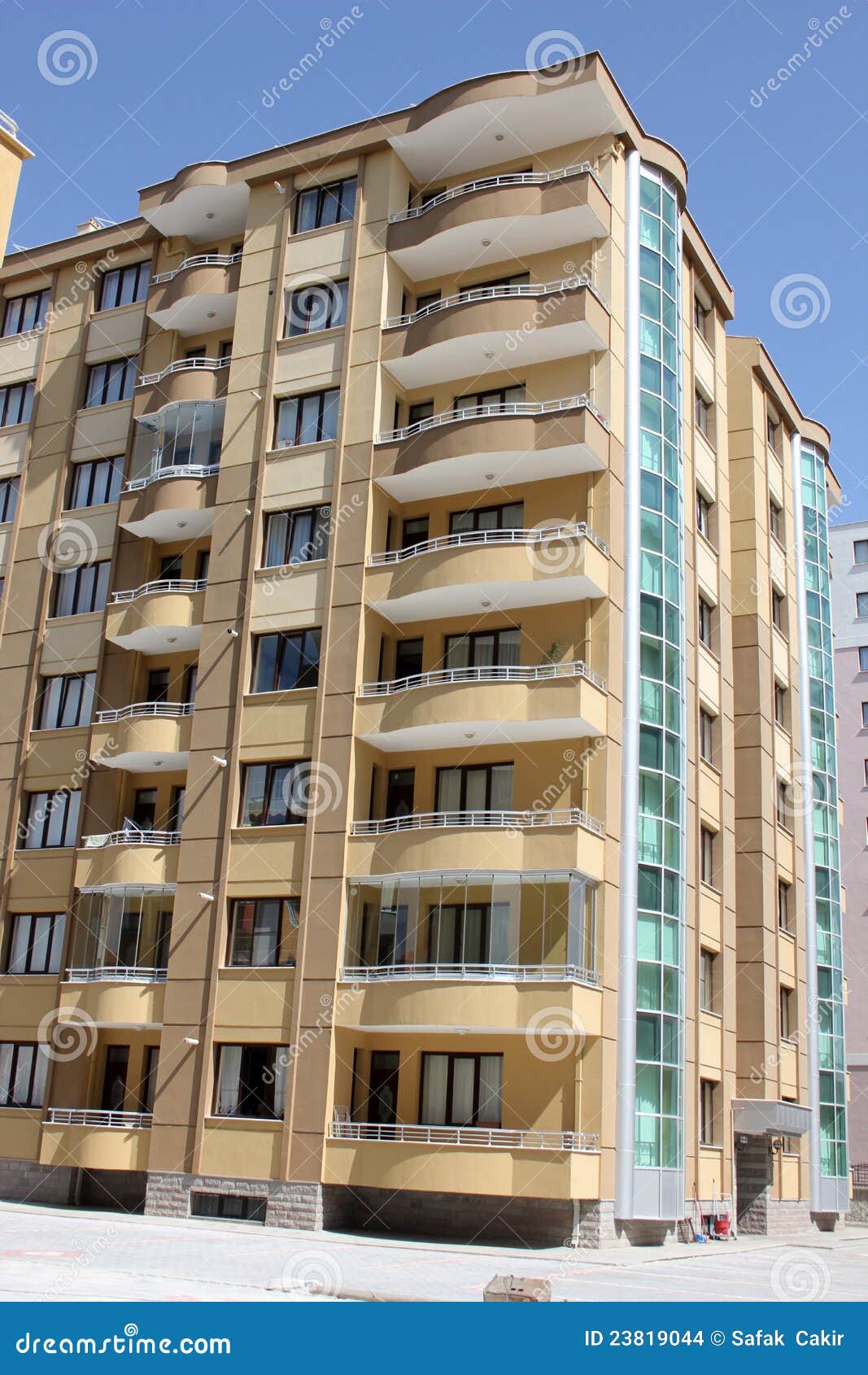 Apartment block stock photo. Image of architecture, complex - 23819044