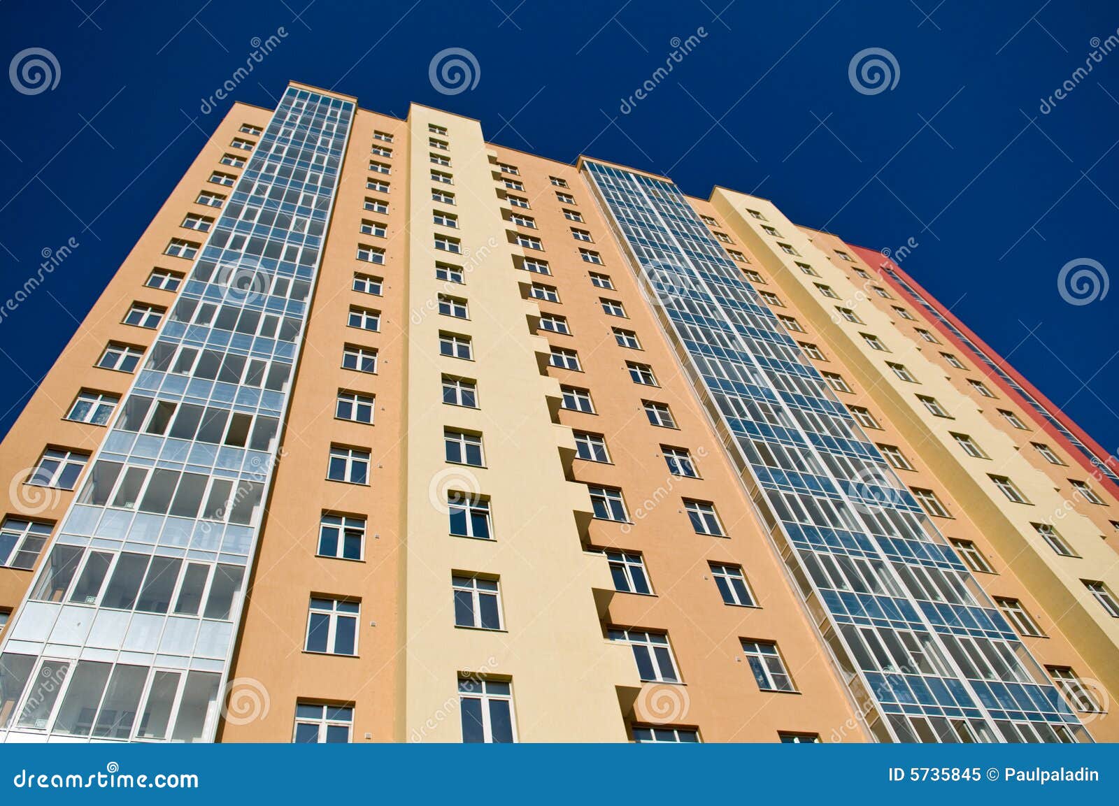 Apartment block stock image. Image of house, building - 5735845