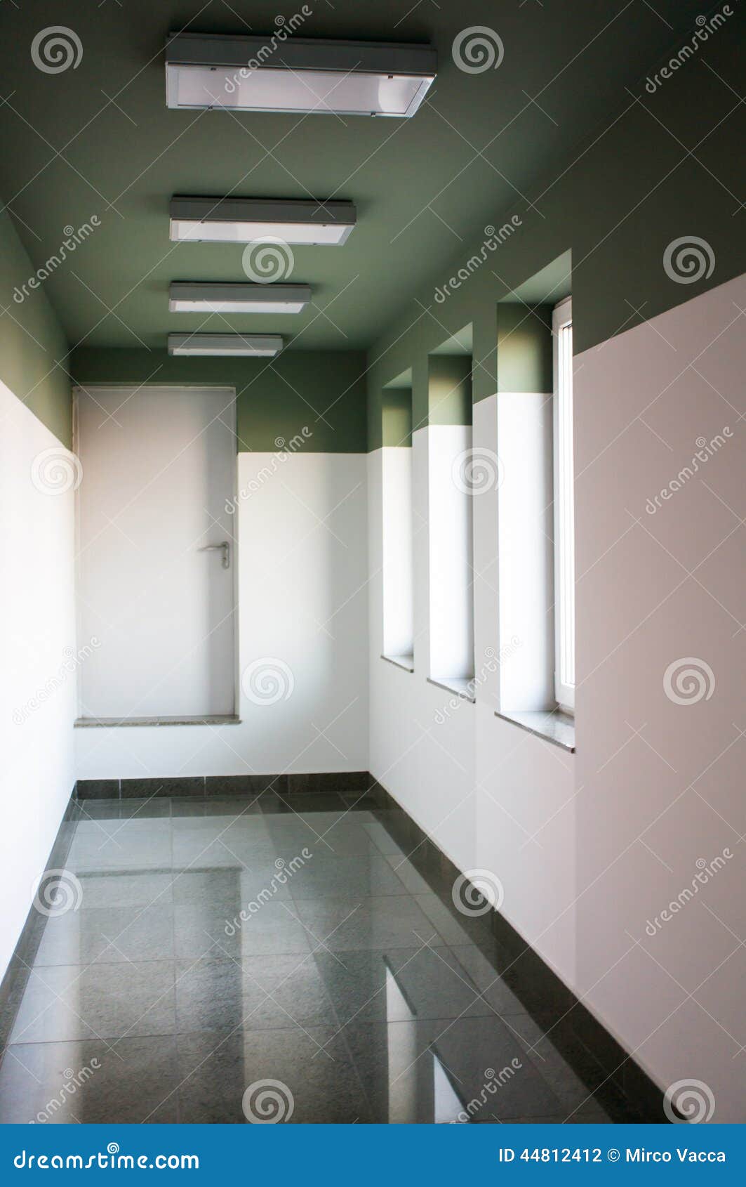 Apartment block corridor stock photo. Image of painted - 44812412