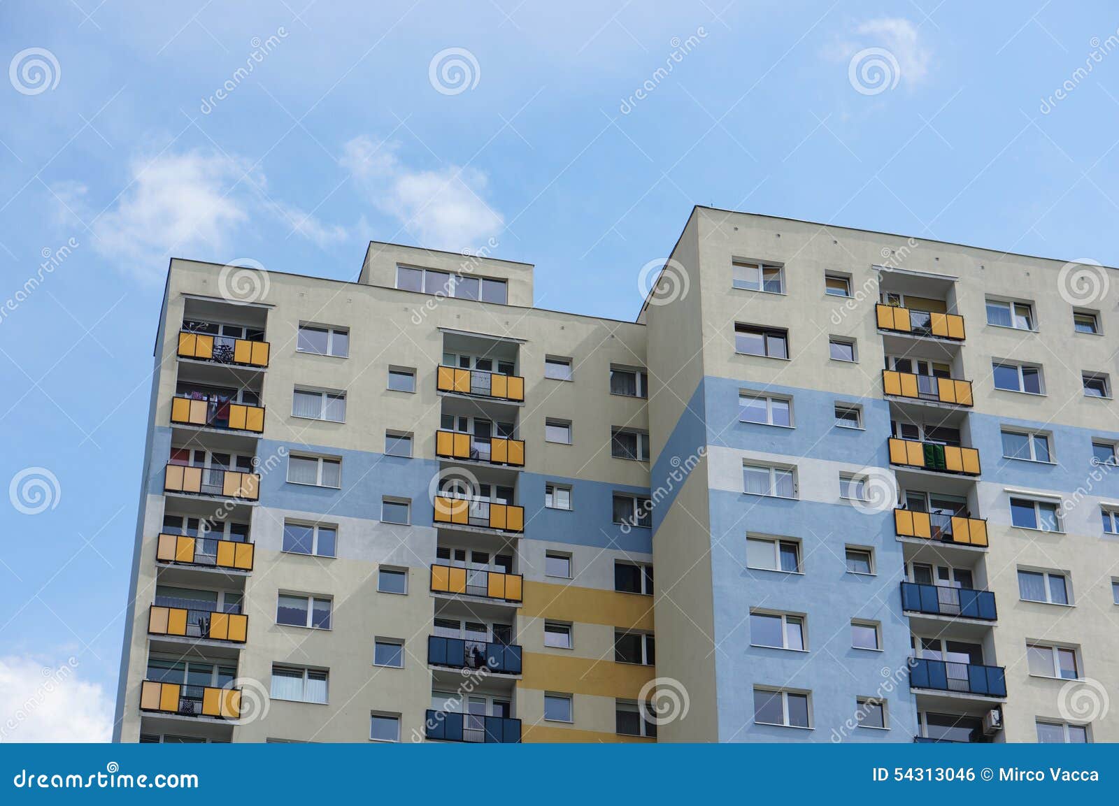 Apartment block stock photo. Image of building, apartment - 54313046