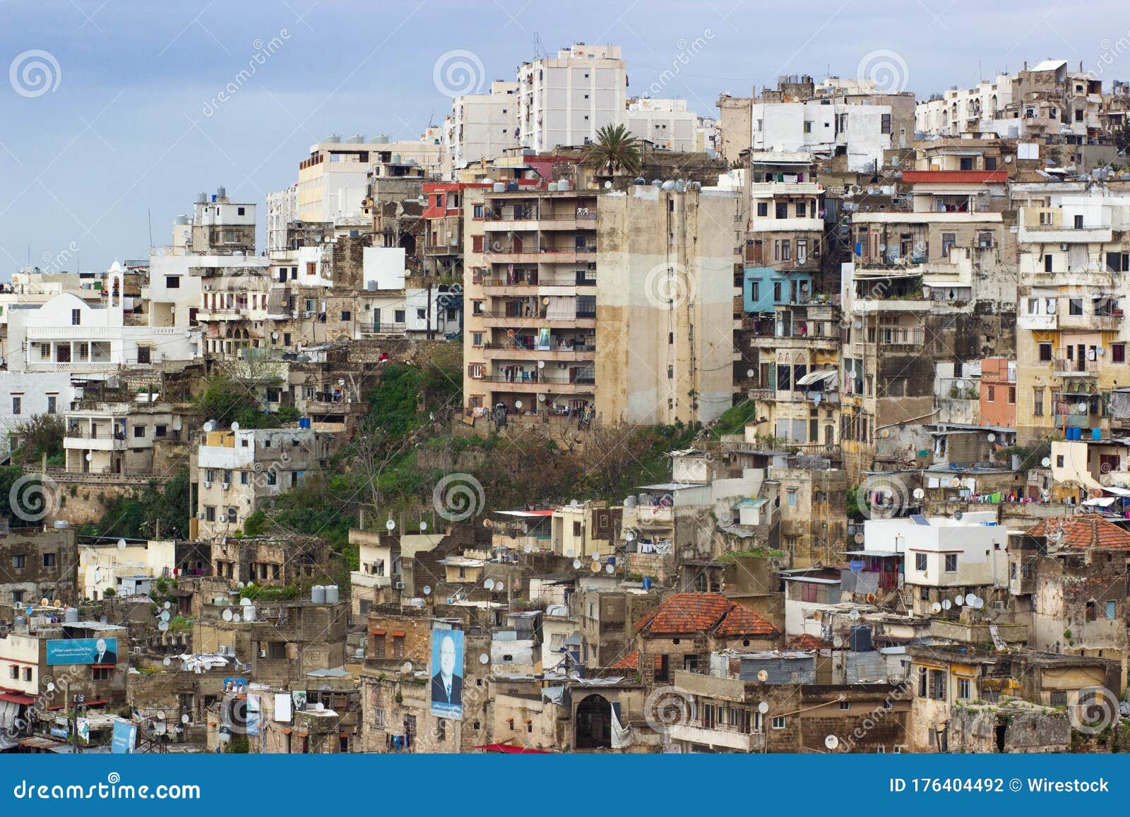 Apartment block in Lebanon stock photo. Image of middleeast - 176404492