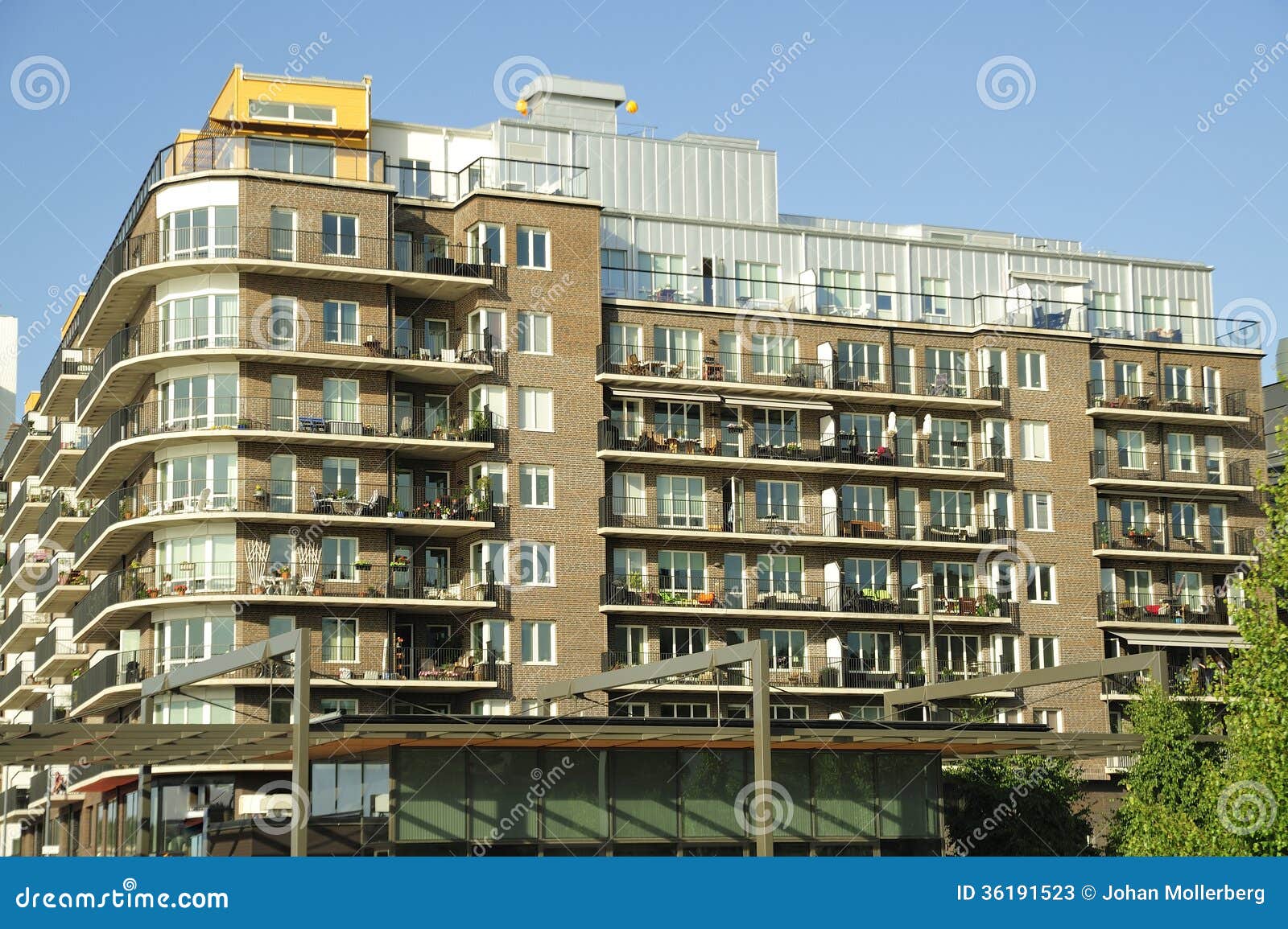 Apartment Block stock image. Image of block, development - 36191523