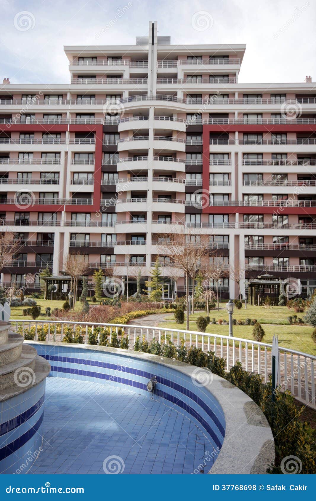 Apartment Block stock photo. Image of complex, home, balcony - 37768698