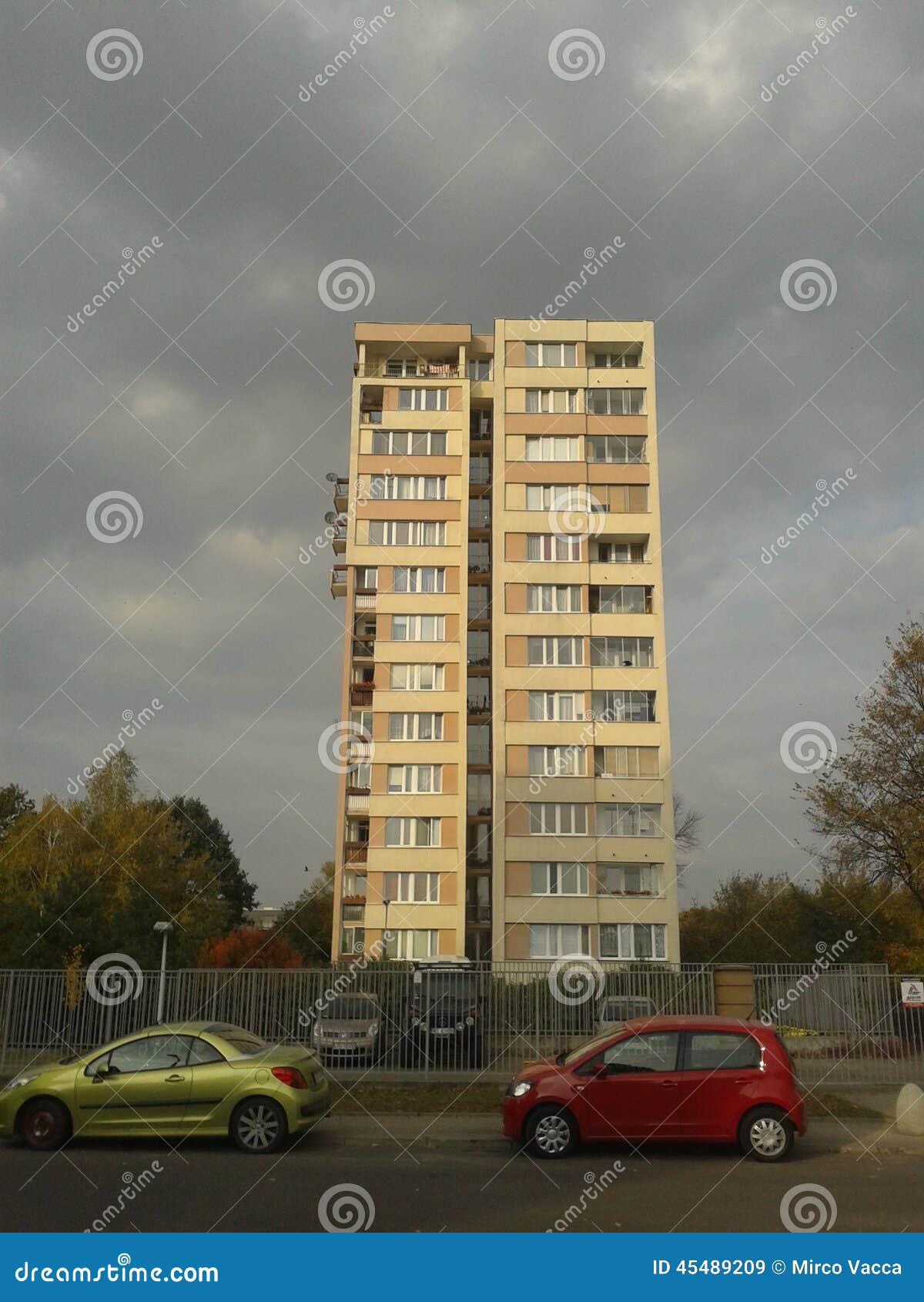 Apartment block editorial stock image. Image of poland - 45489209