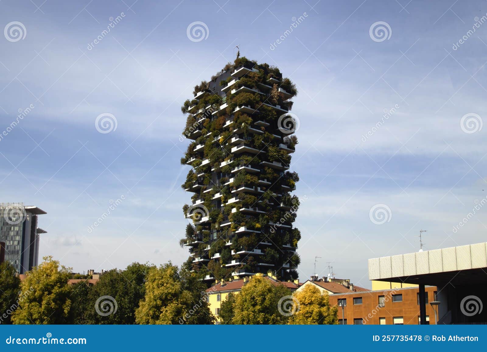 An Apartment Block at TreeVilla Park in Milan Stock Photo - Image of ...