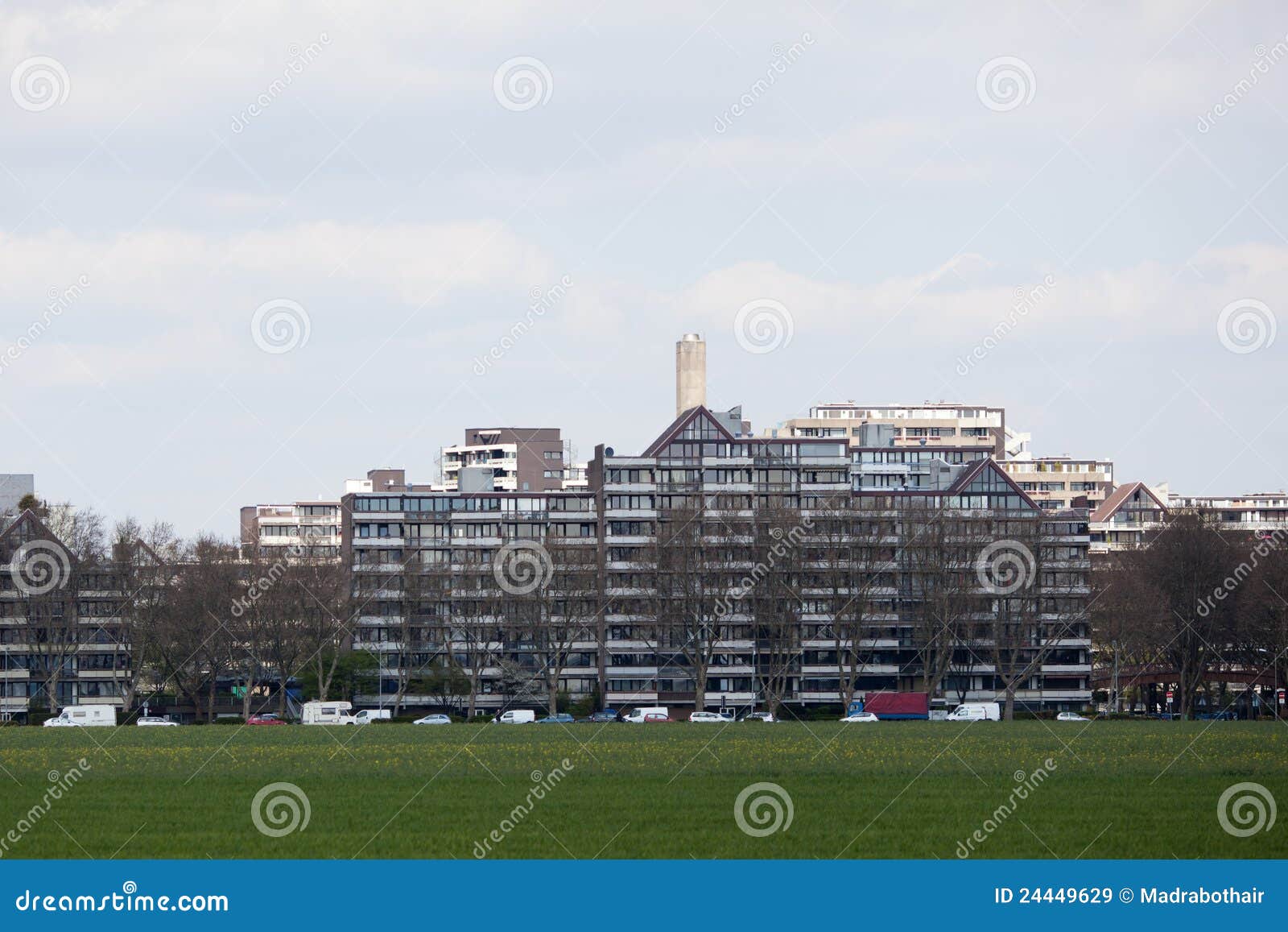 Apartment Blocks at the Suburbs Stock Image - Image of living ...